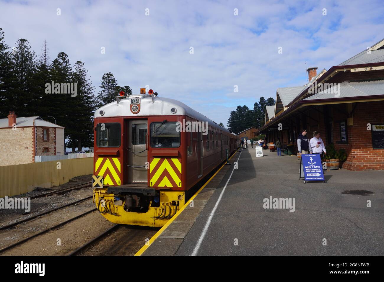 The Cockle Train at Victor Harbor Station Stock Photo - Alamy