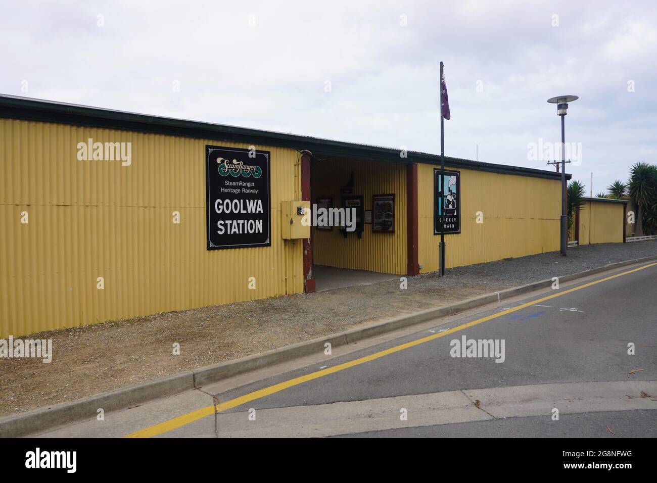 Exterior of Goolwa Railway Station Stock Photo - Alamy
