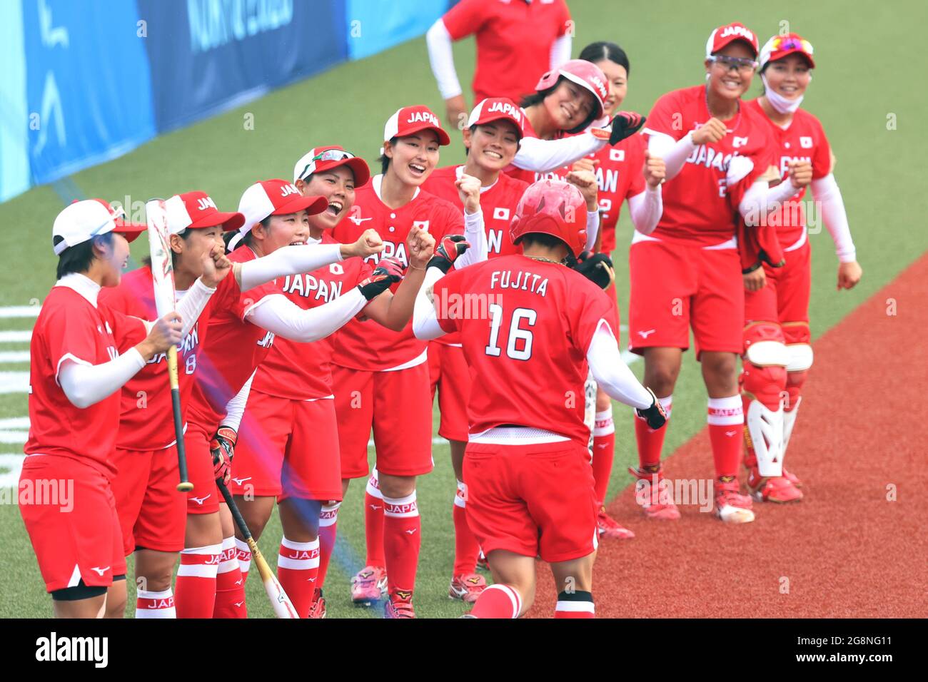 Fukushima, Japan. 22nd July, 2021. Yamato Fujita & Japan team group ...