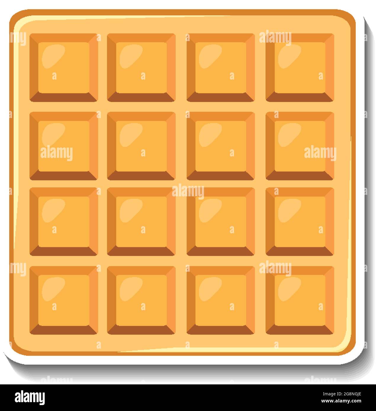Square Waffle Clipart
