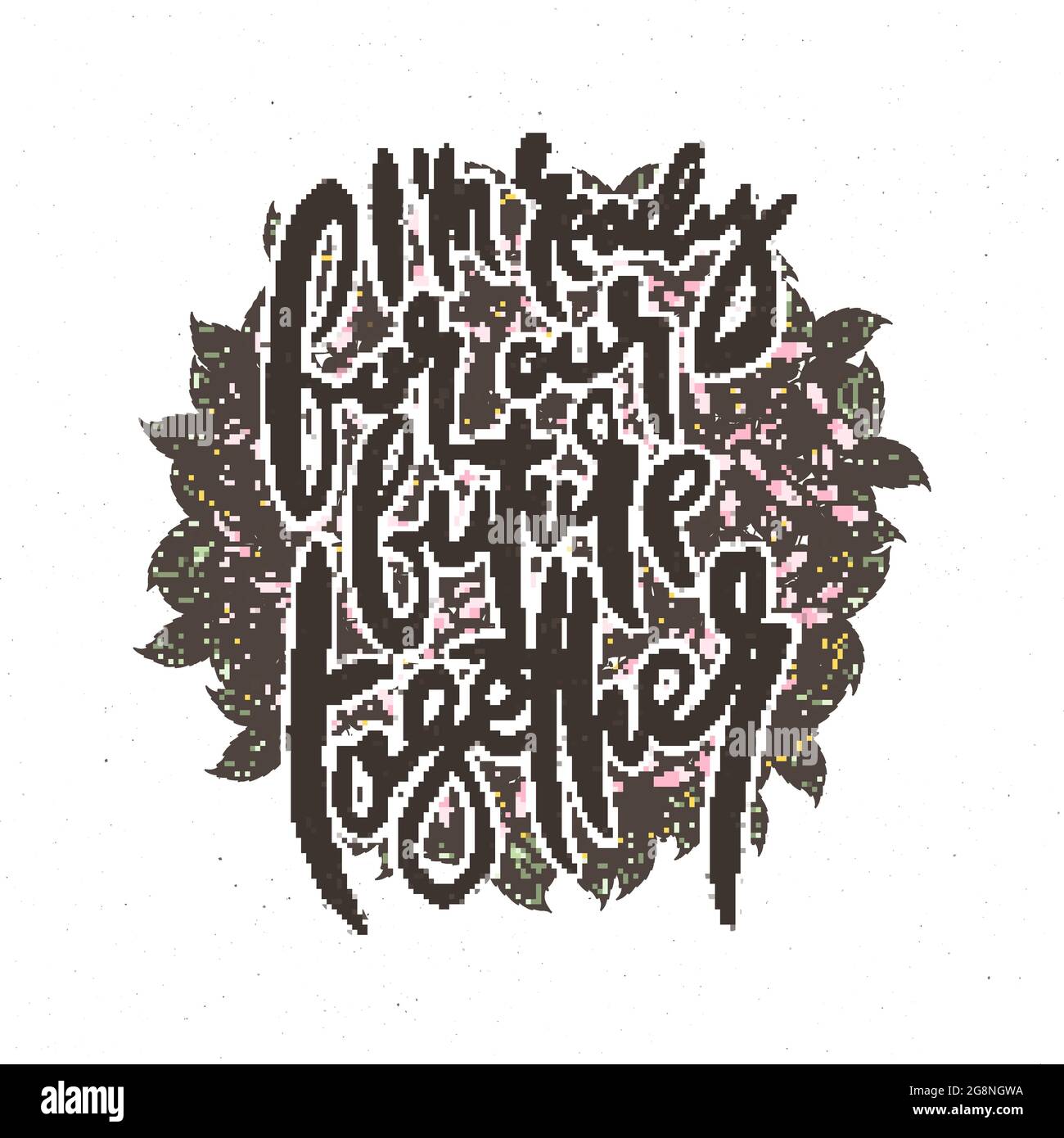 I Am Ready For Our Future Together. Hand lettering grunge card with ...