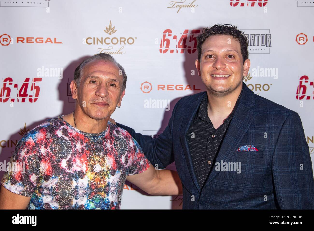 Ray Mancini and Leonardo Mancini attend the "6:45" New York Premiere at ...