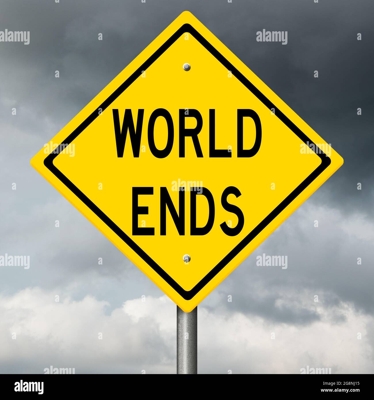End of world signpost hi-res stock photography and images - Alamy