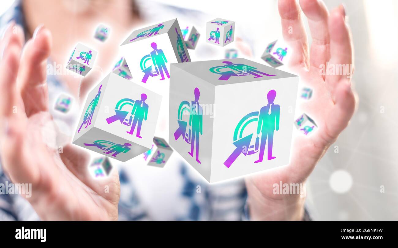 Hiring concept between hands hi-res stock photography and images - Alamy