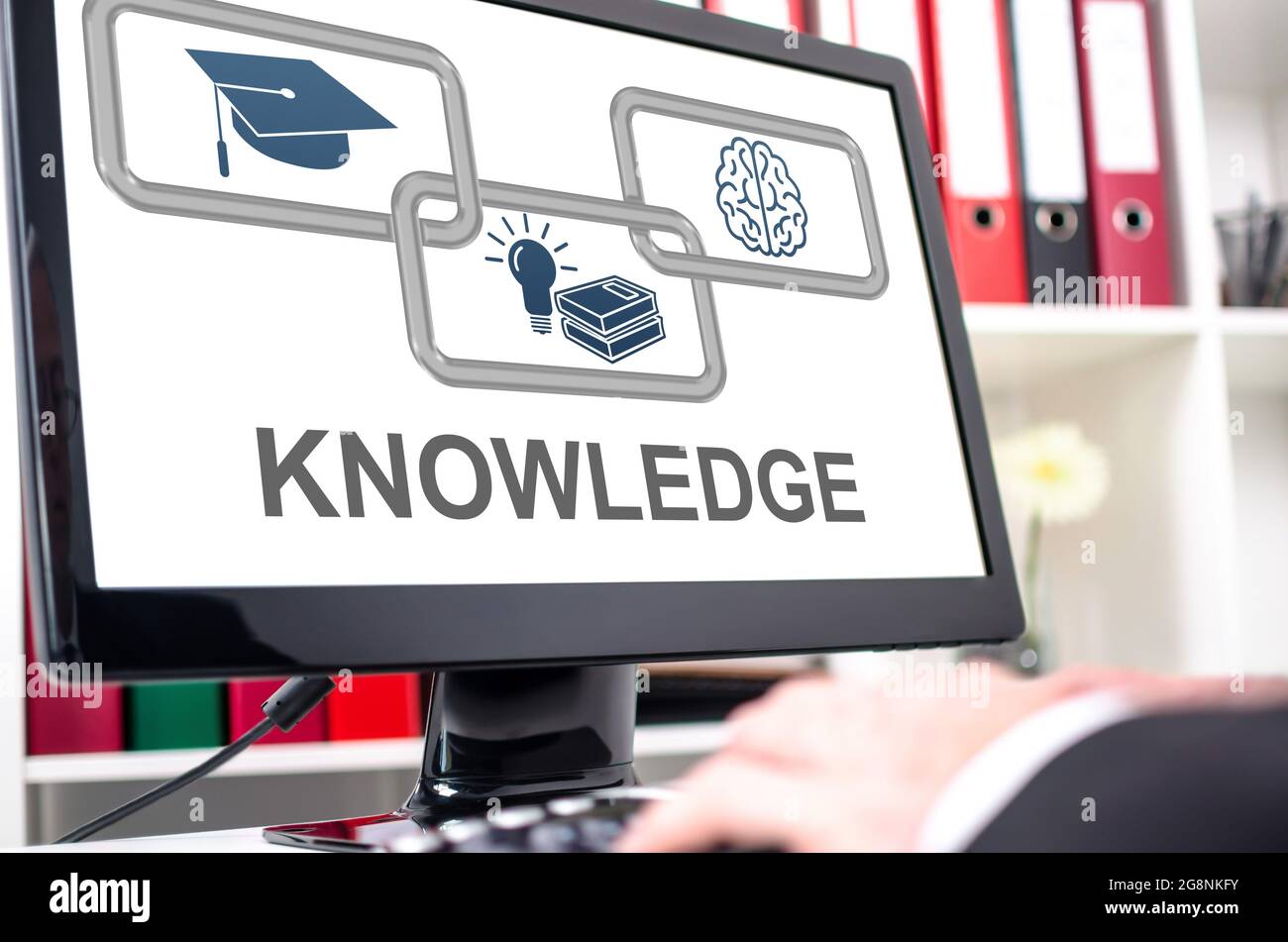 Knowledge concept shown on a computer screen Stock Photo - Alamy