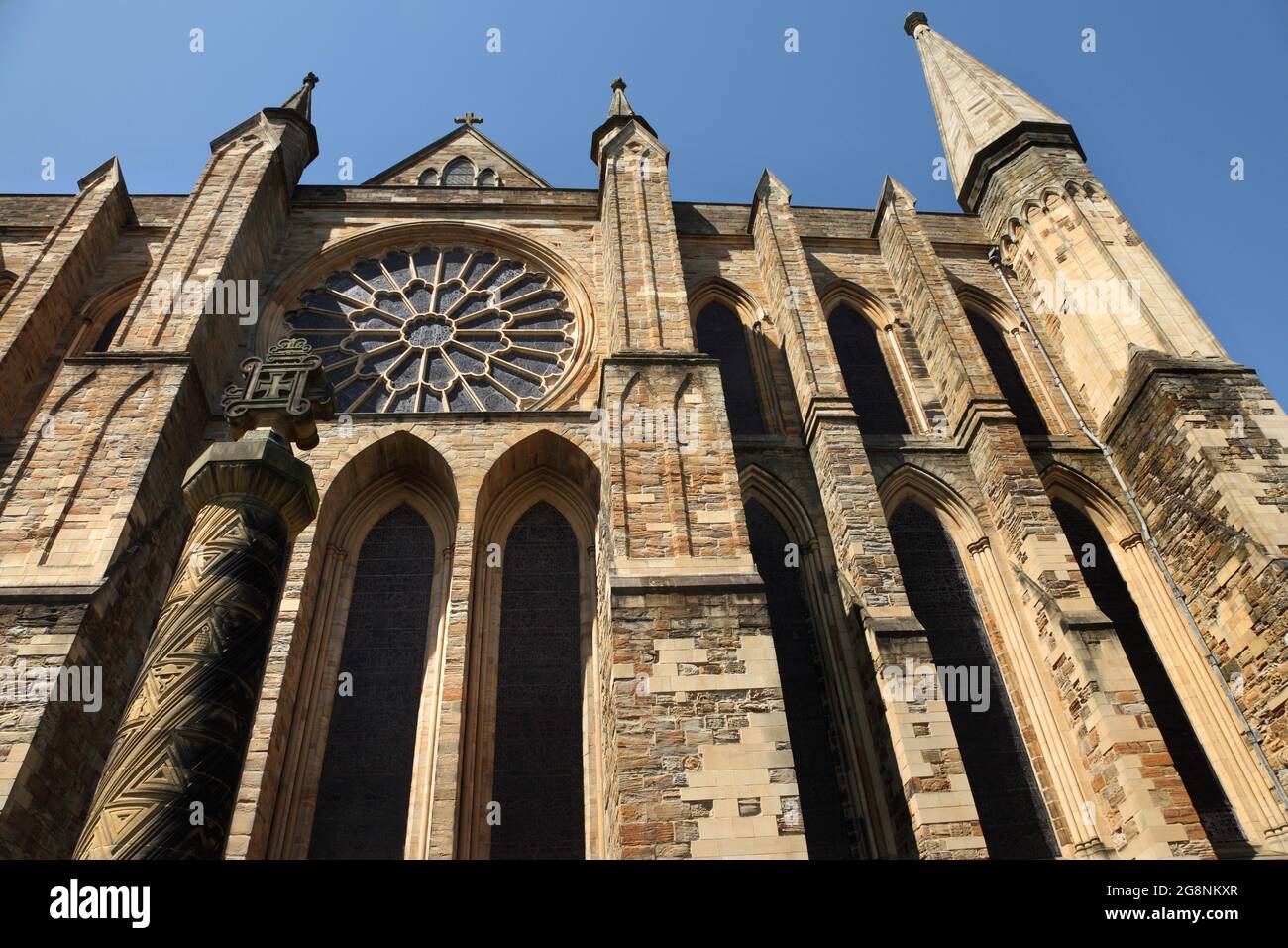 The East front of Durham Cathedral, UK Stock Photo - Alamy