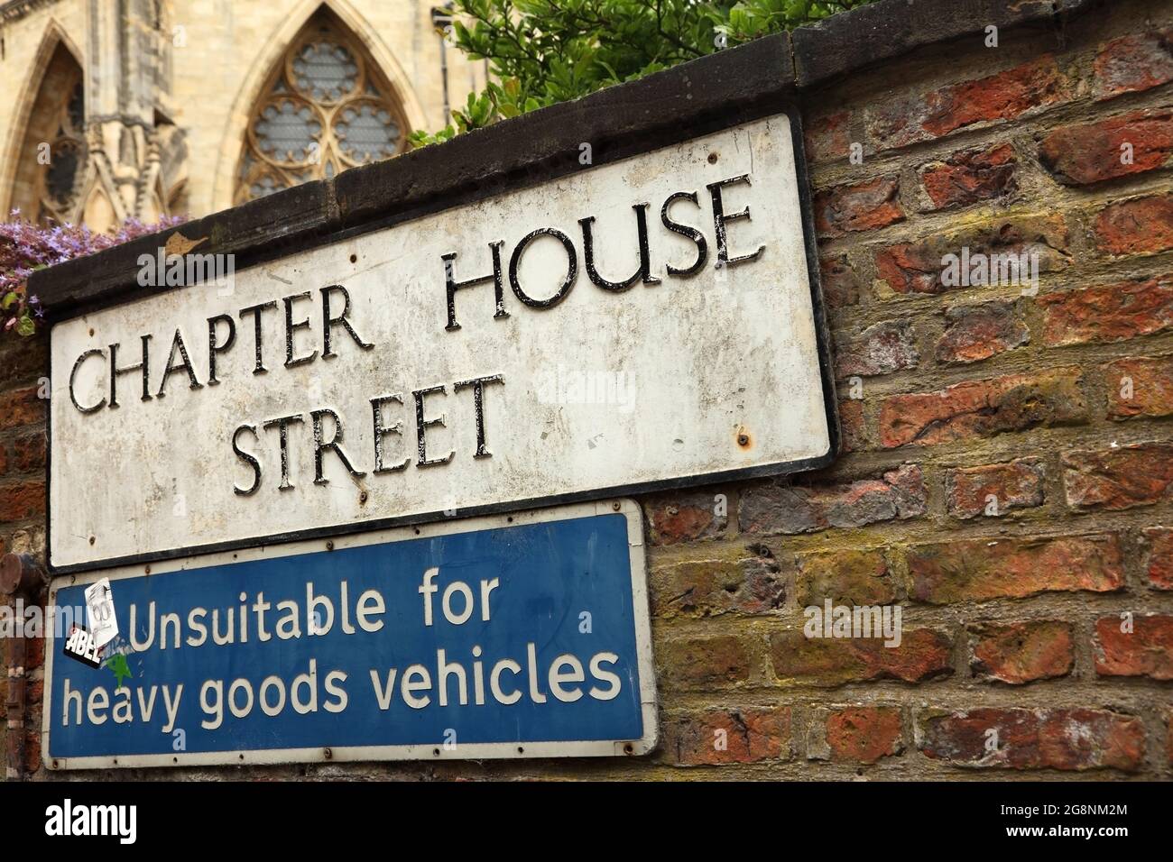 Chapter House Street near York Minster, York, UK Stock Photo - Alamy