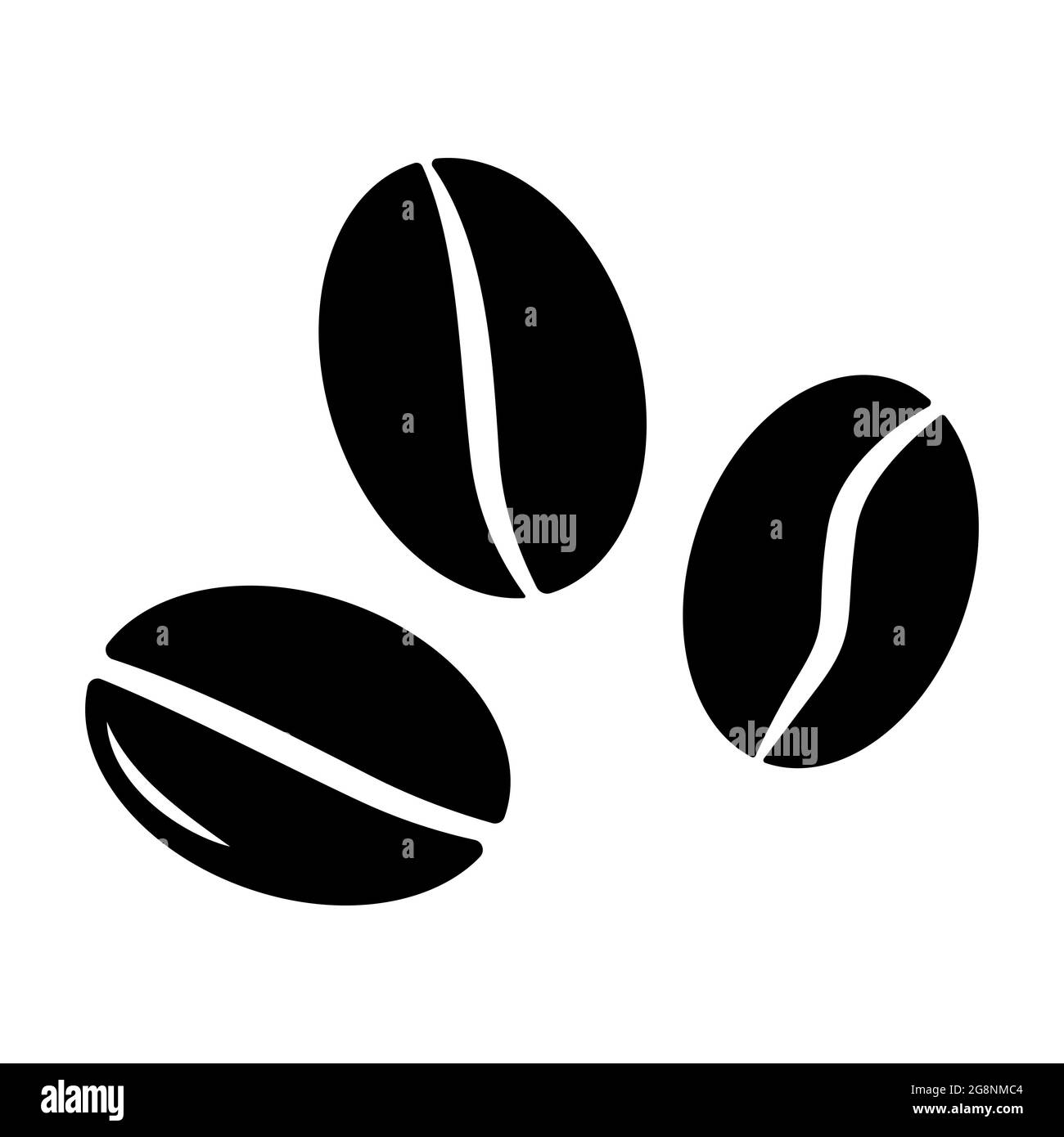 Vector coffee beans logo Black and White Stock Photos & Images - Alamy