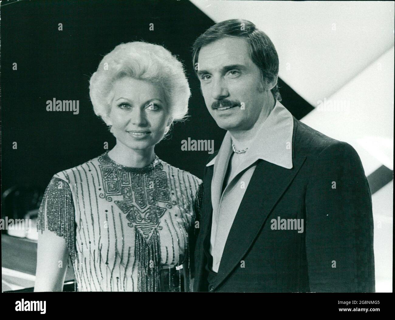 Die belgische Sängerin Anni Anderson und Partner, Sänger Maurice Dean ...