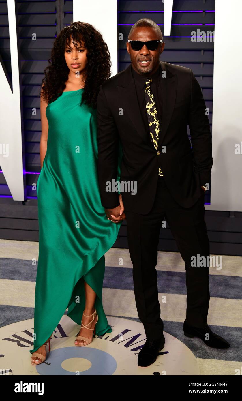 File photo dated 24/02/19 of Sabrina Dhowre Elba and Idris Elba who ...