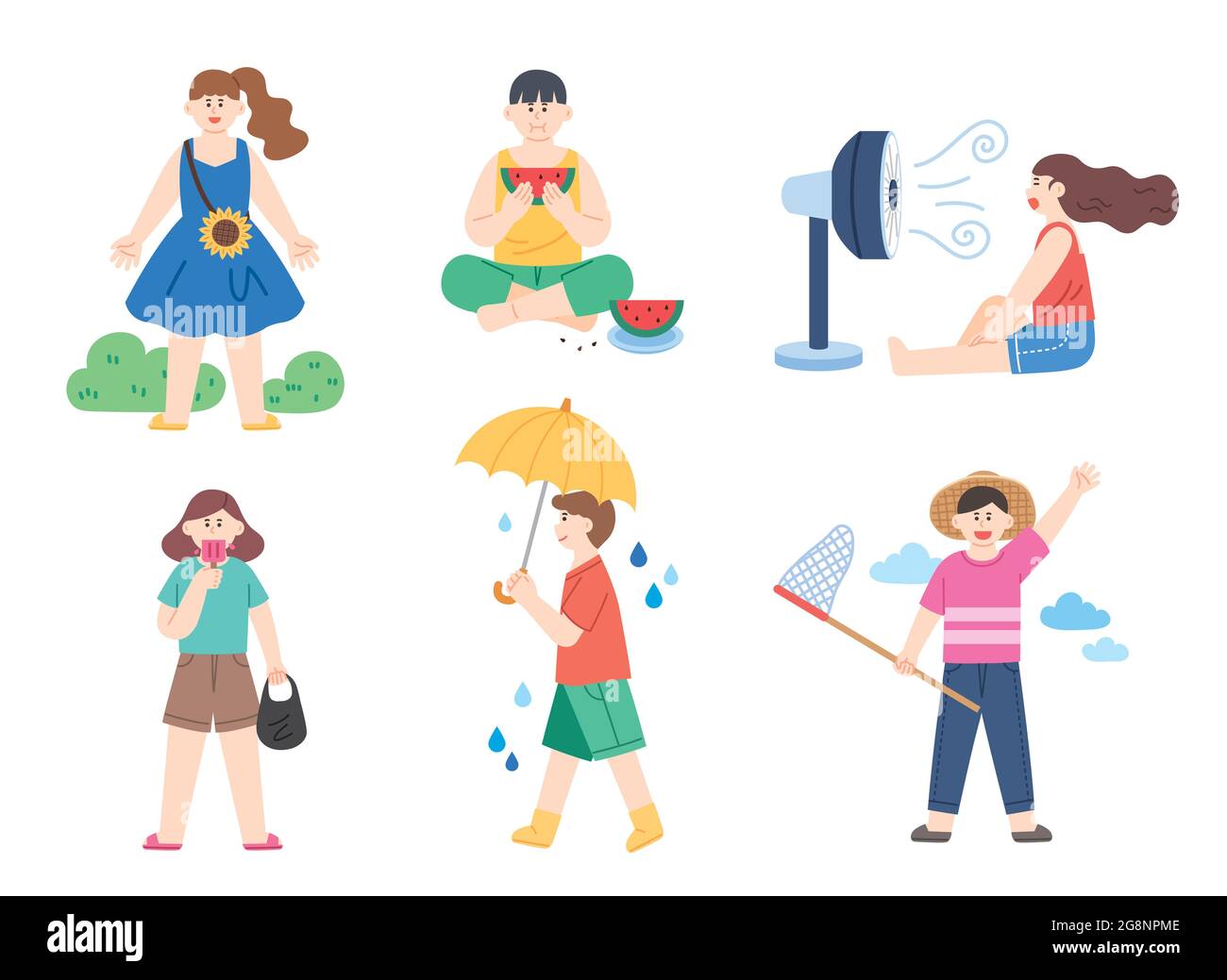 People Enjoying Summer Life Stock Photo Alamy