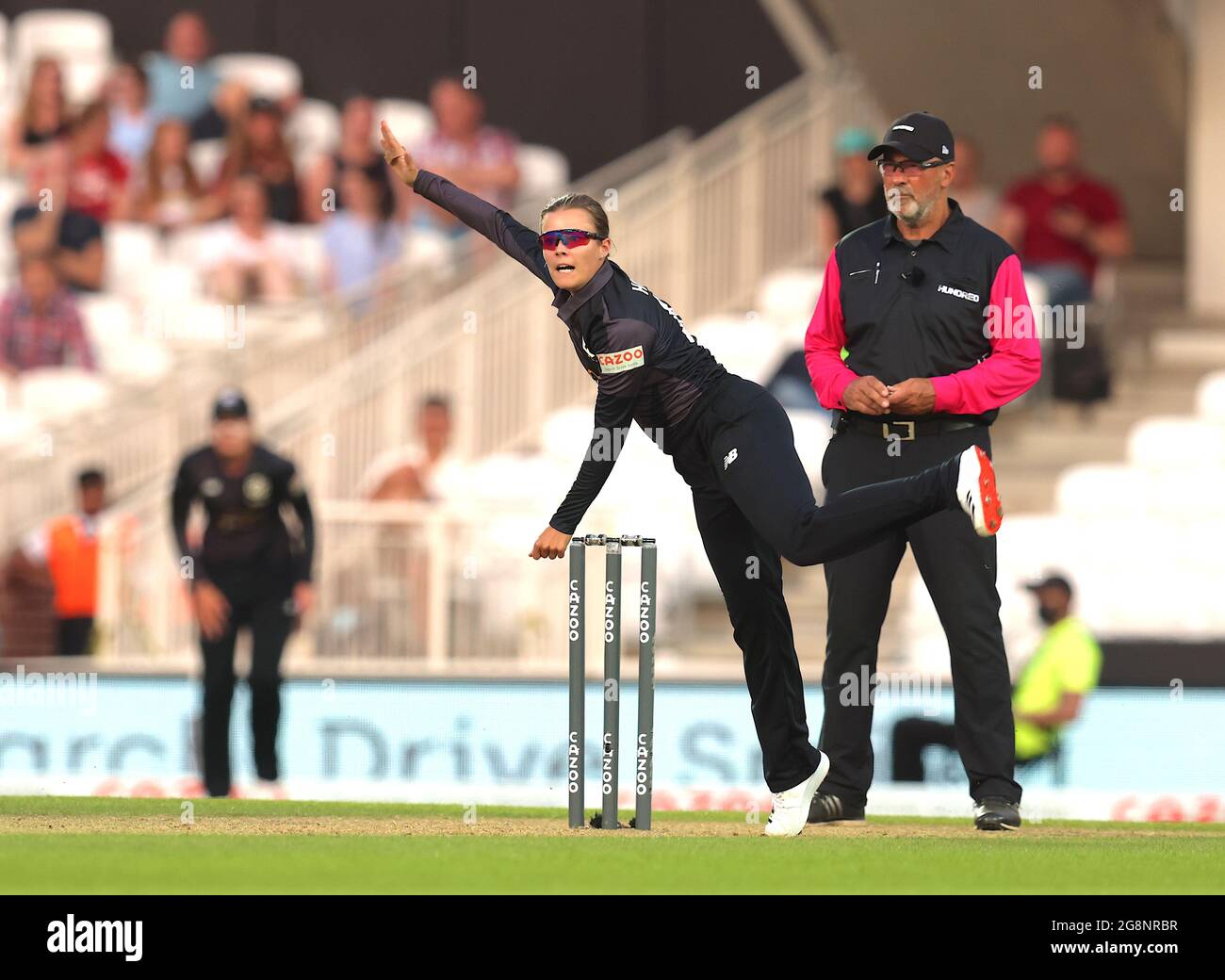 London UK. July 21 2021: . Alex Hartley of The Manchester Originals ...