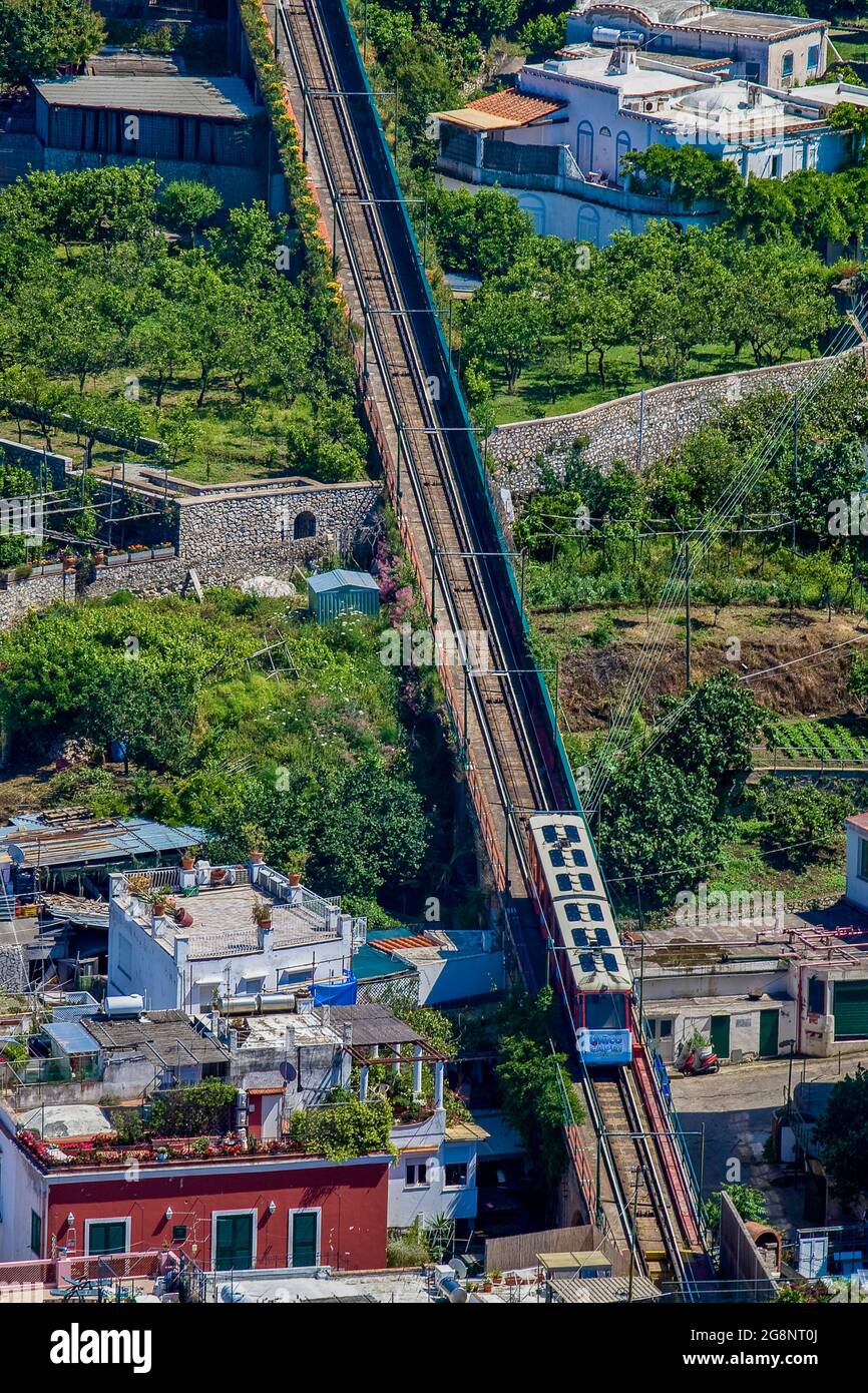 Funicular railway capri hi-res stock photography and images - Alamy