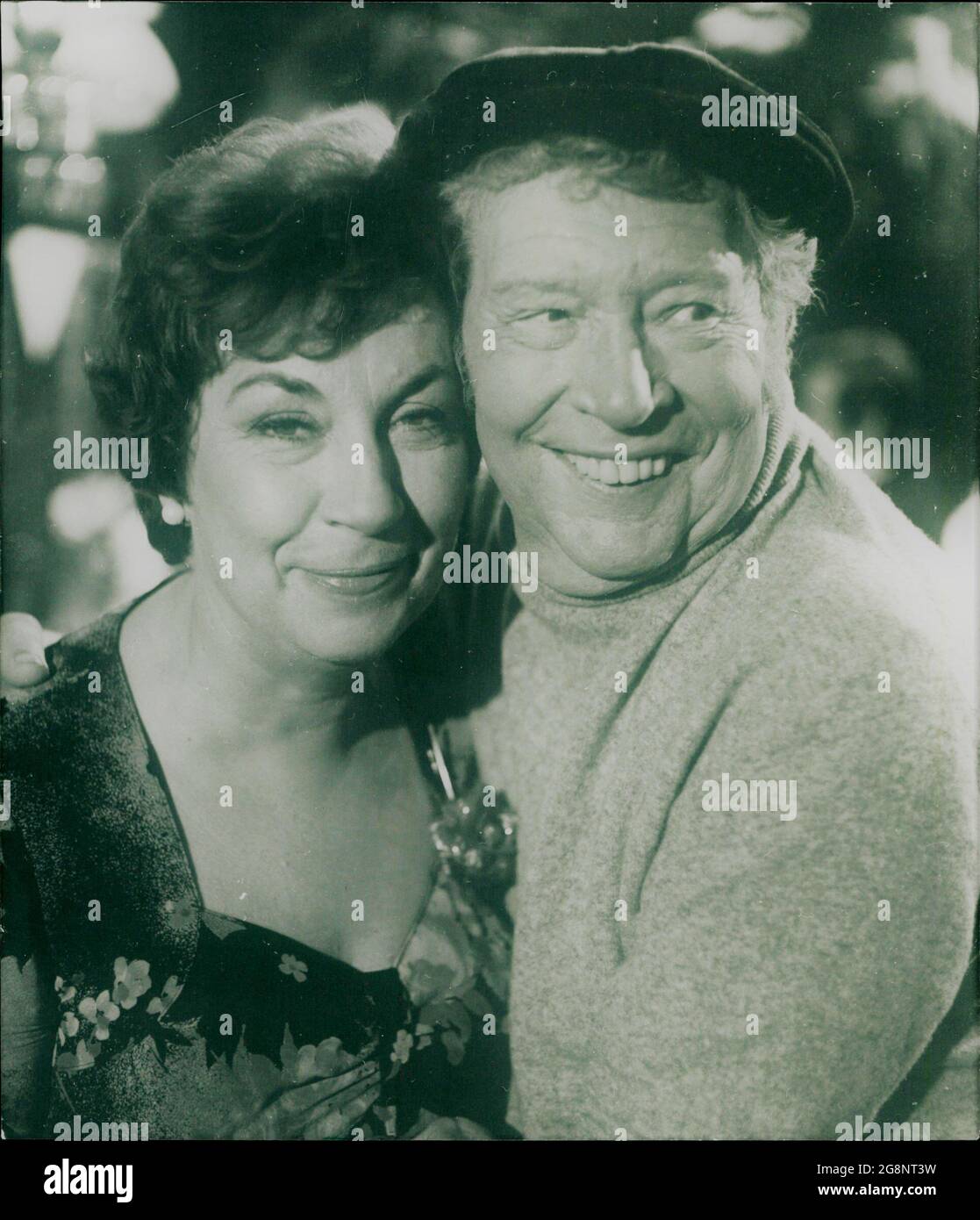 Fotografie der deutschen Schauspielerin Hilde Sicks und des deutschen ...