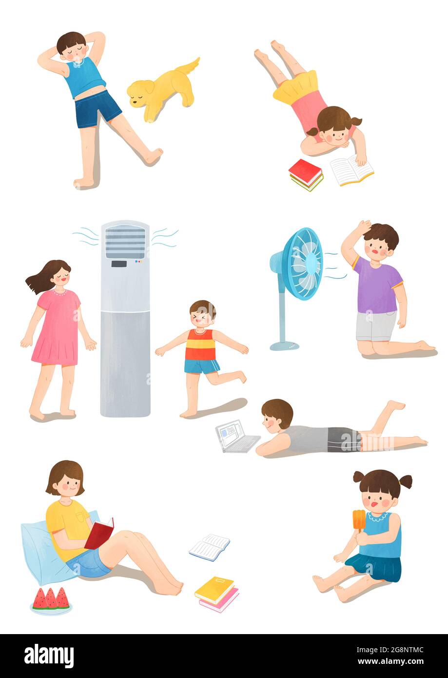 Dog with fan electric High Resolution Stock Photography and Images - Alamy