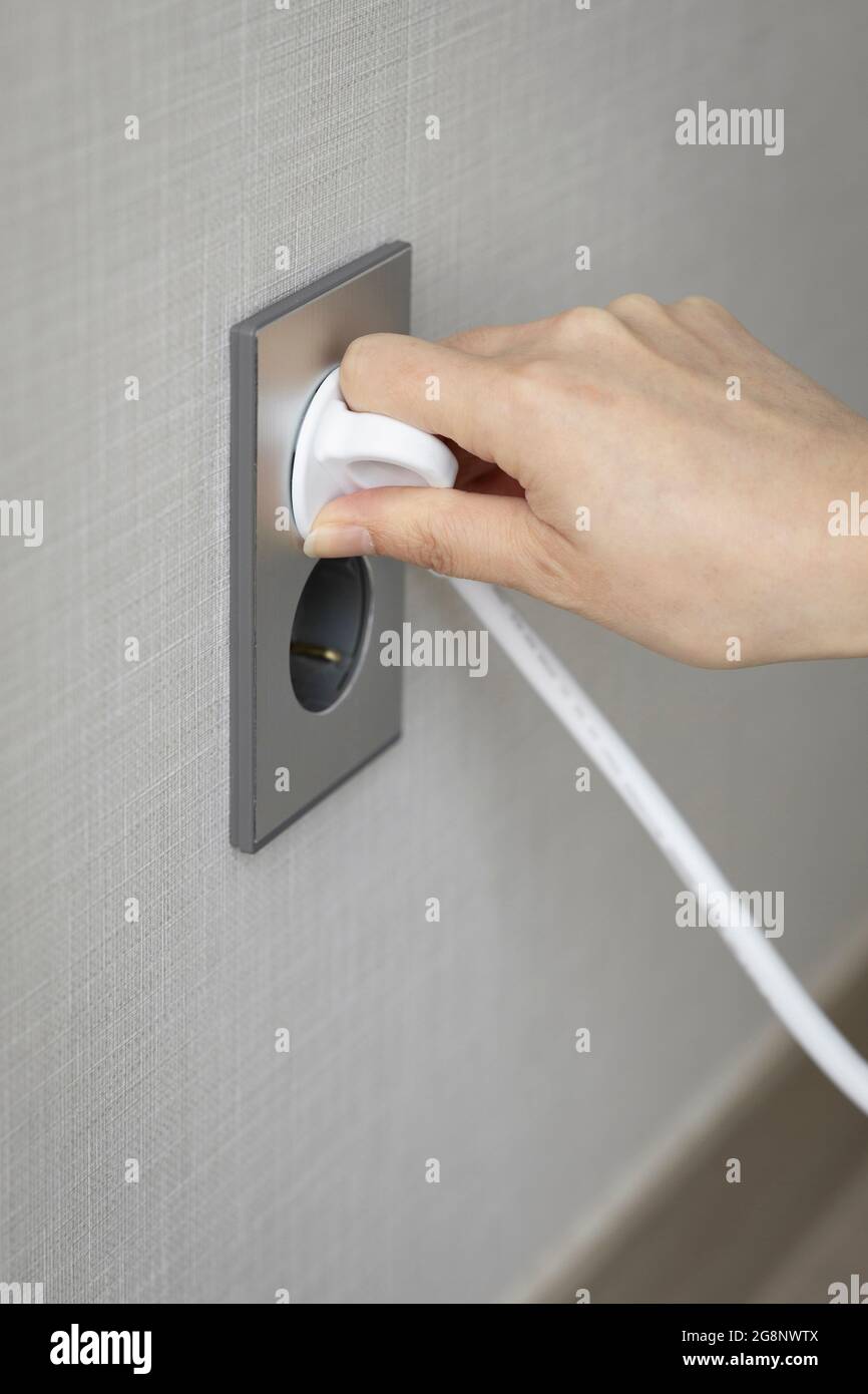 plugging power socket, outlet Stock Photo - Alamy