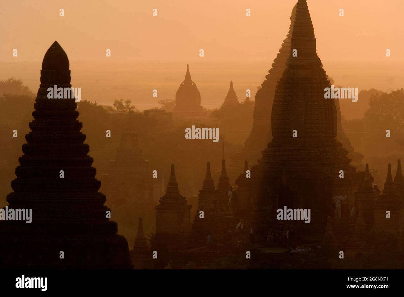 Bagan Archaeological Temple Zone; Mandalay Region, Myanmar, Burma ...