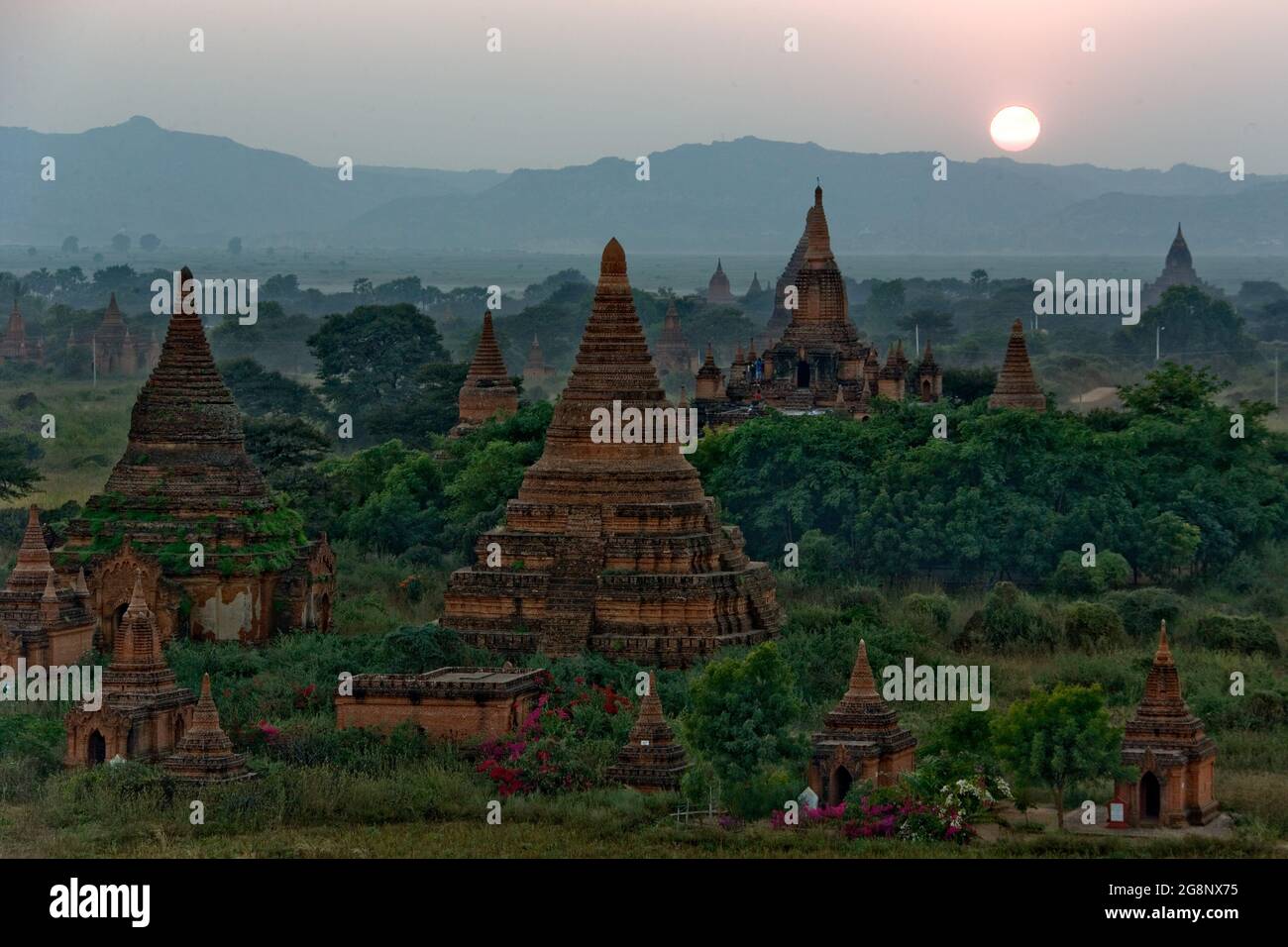 Bagan Archaeological Temple Zone; Mandalay Region, Myanmar, Burma ...