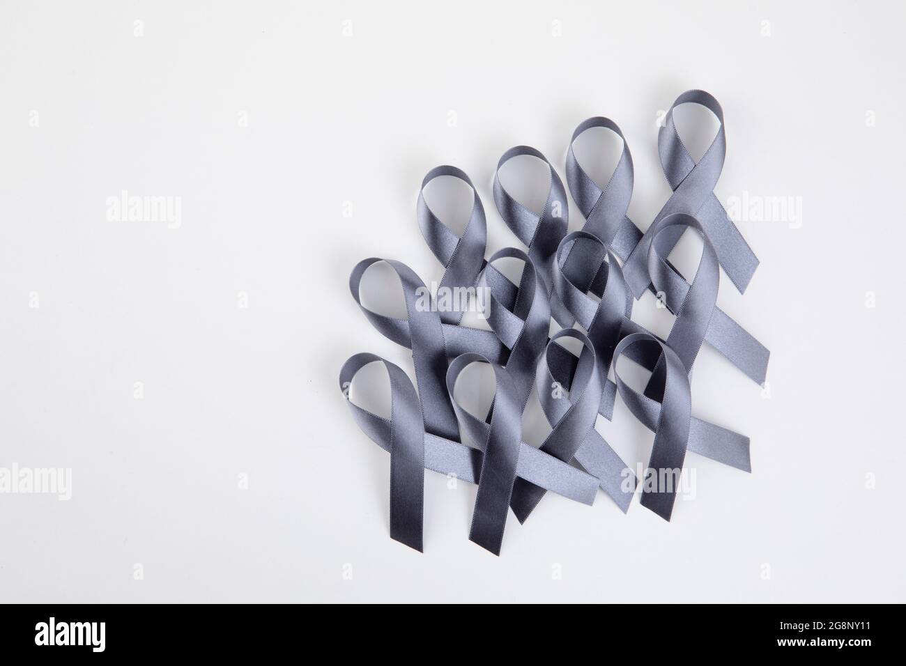 gray ribbon frame on white background Stock Photo - Alamy