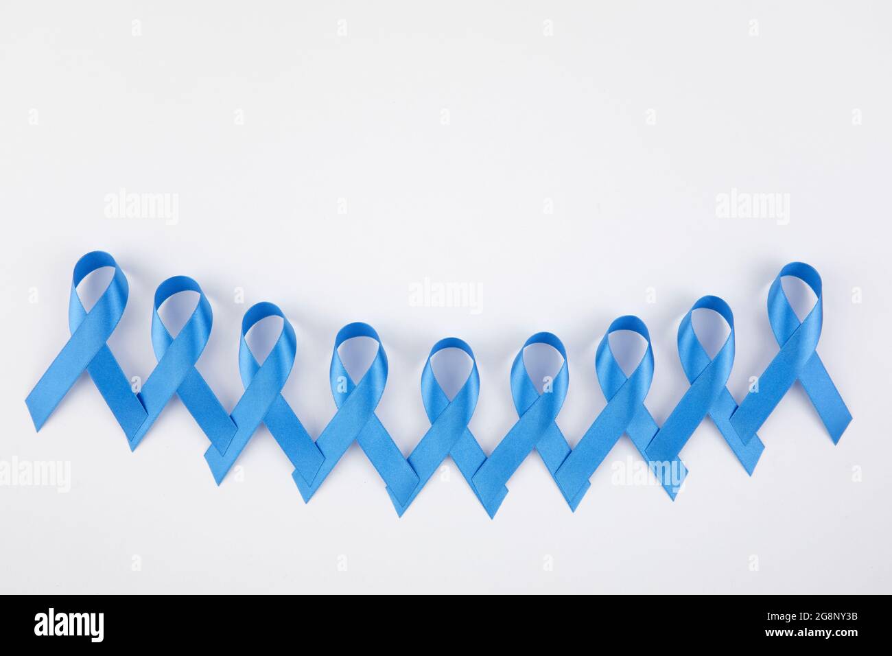 blue ribbon frame on white background Stock Photo - Alamy