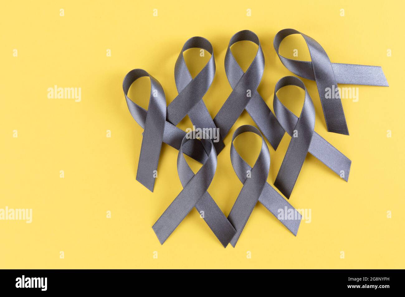 Gray ribbons hi-res stock photography and images - Alamy