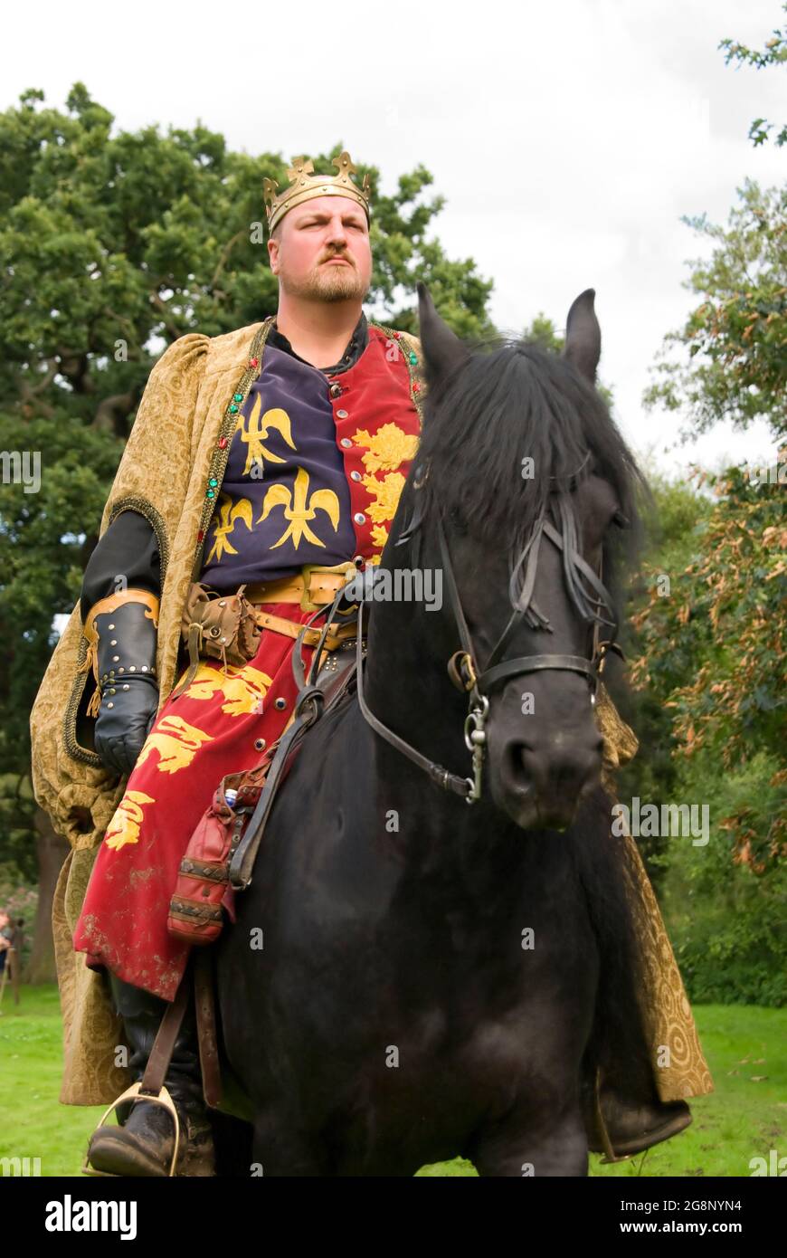English Medieval Baron Medieval King Helmet With Crown Kaldor Model,