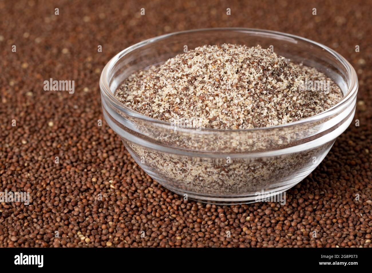 perilla powder in glass bowl, perilla seed background Stock Photo - Alamy