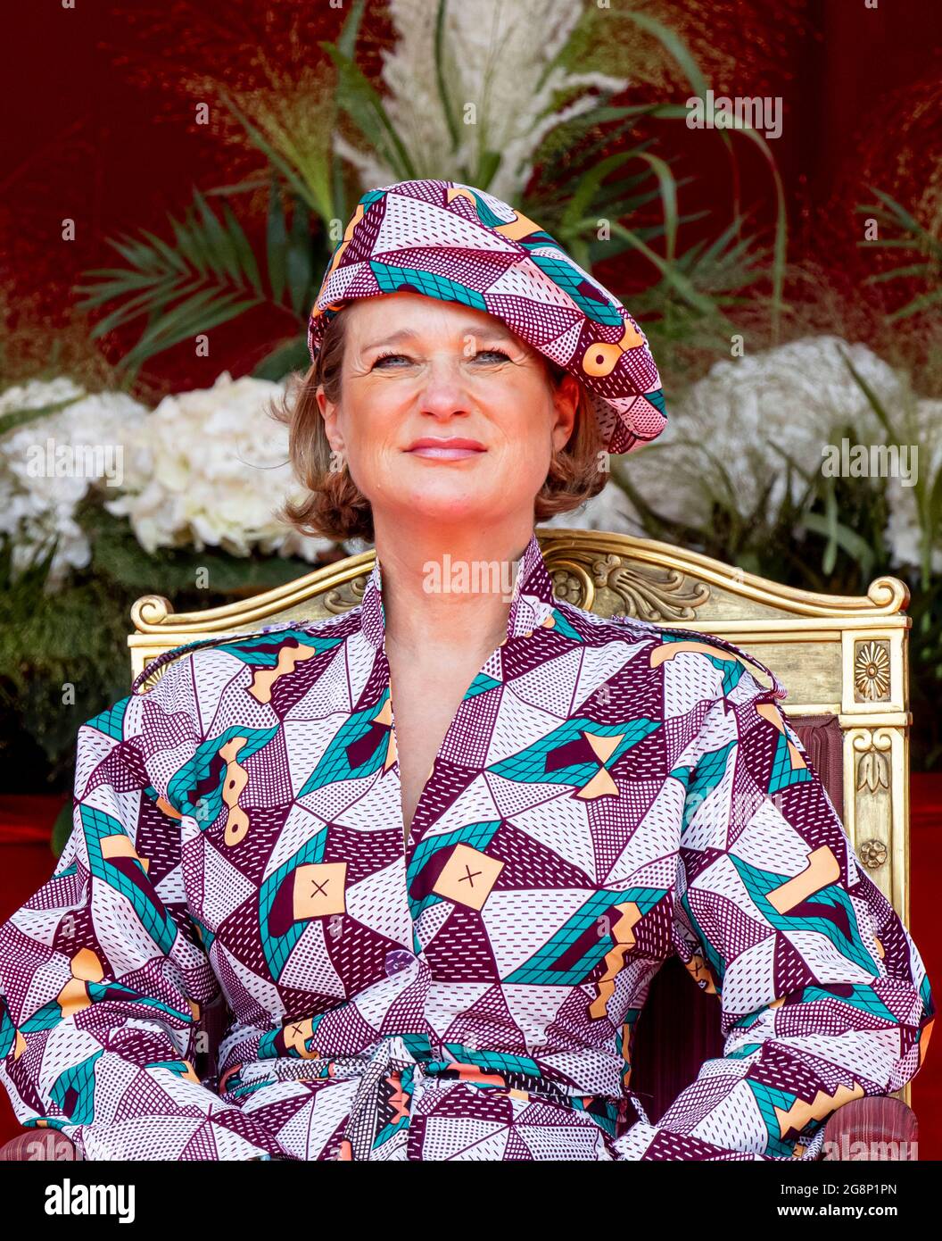 BRUSSELS - King Philippe, Queen Mathilde, Princess Elisabeth, Prince ...