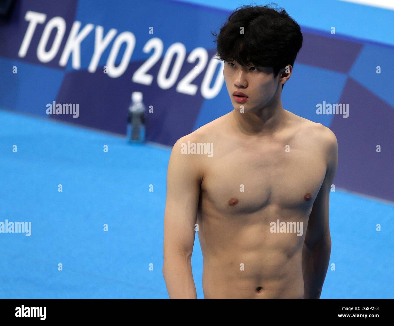 22nd July, 2021. S. Korean swimmer in training South Korean swimmer ...