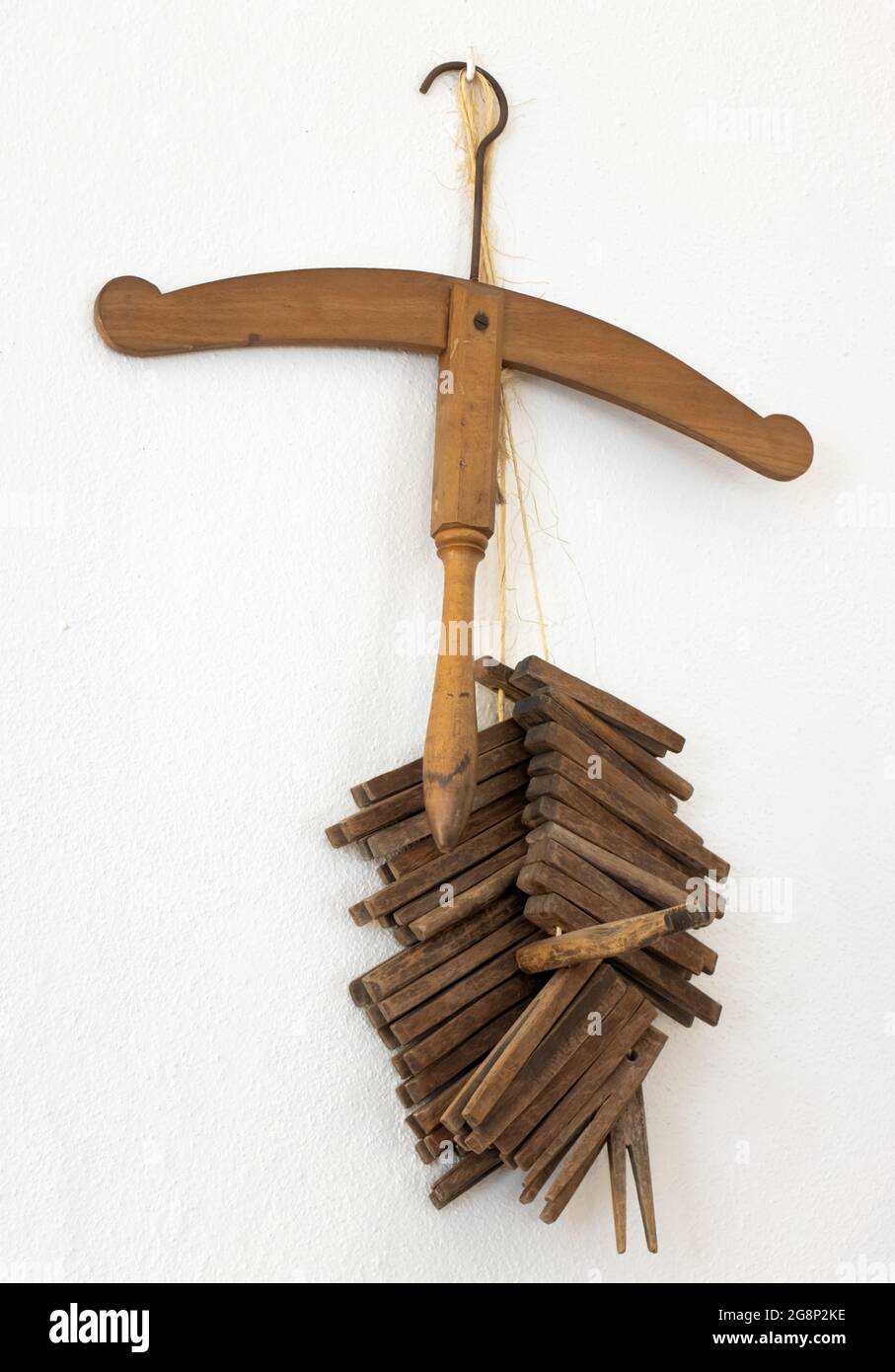 Vintage wooden hanger hi-res stock photography and images - Alamy