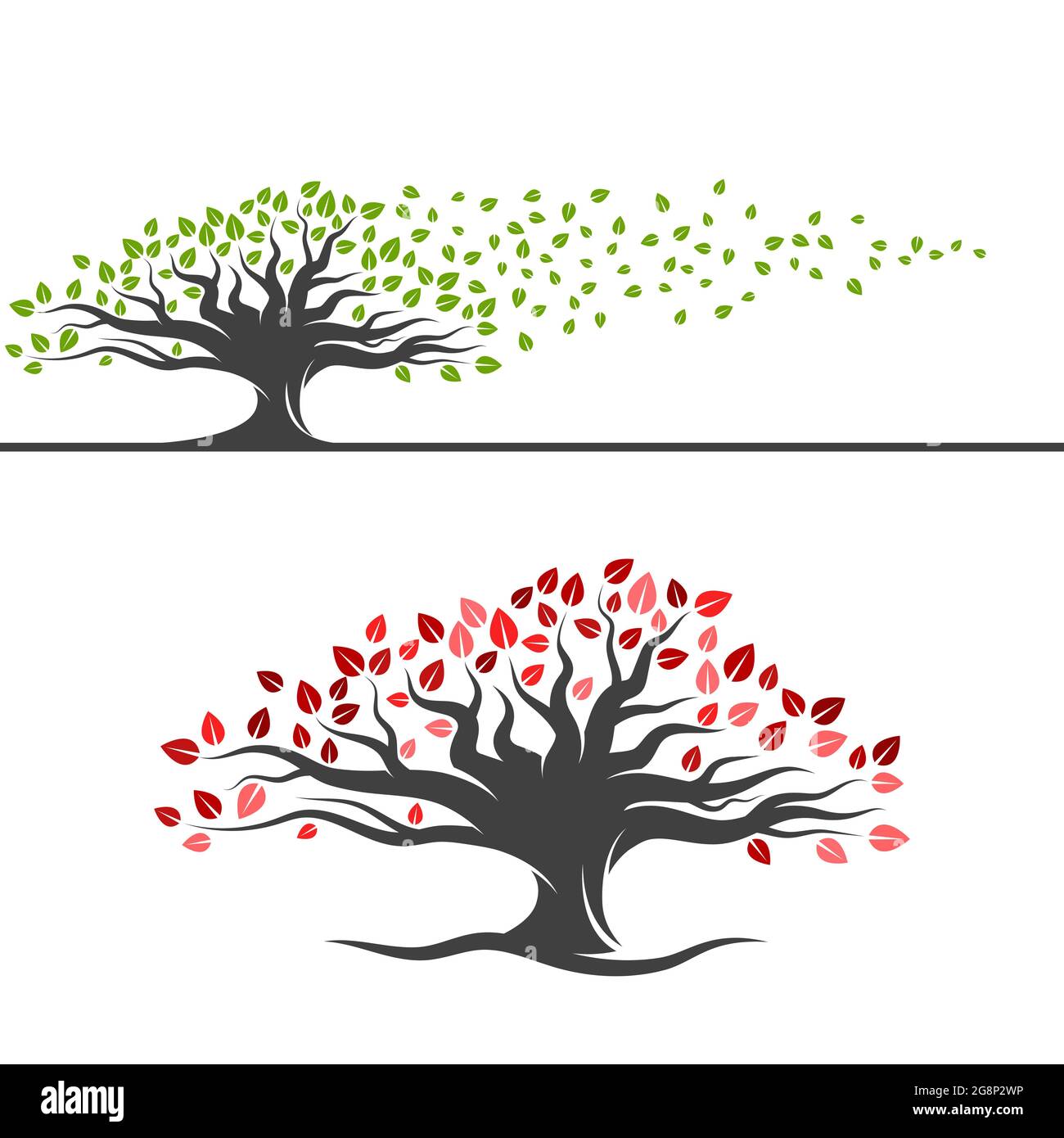 kids tree logo Vector icon design illustration Template Stock Vector ...