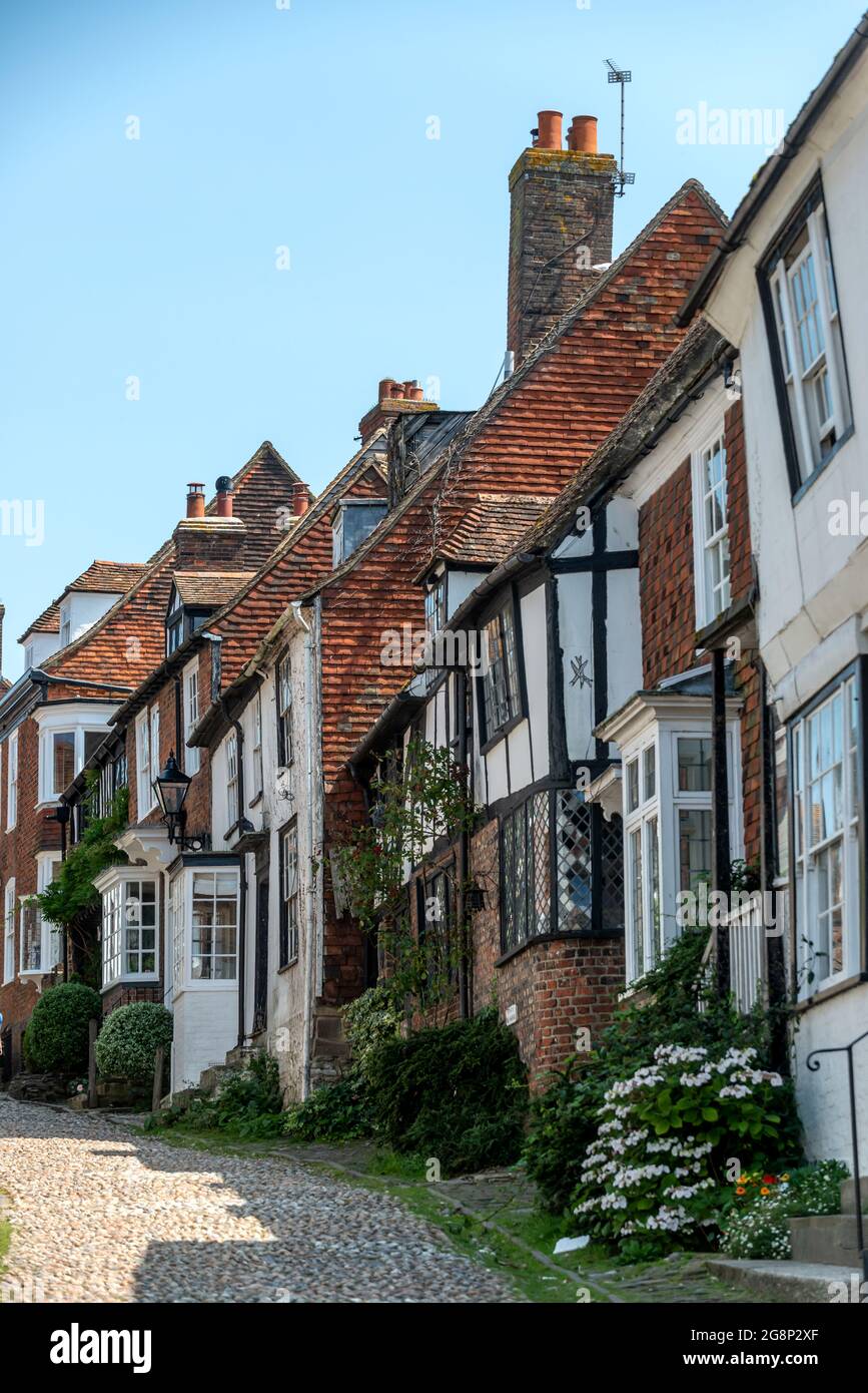 Rye, July 2021: Mermaid Street, in Rye in East Sussex Stock Photo - Alamy