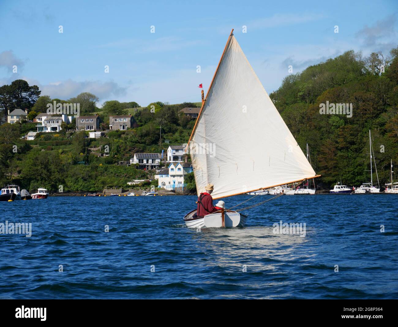 Boat sail fowey hi-res stock photography and images - Alamy