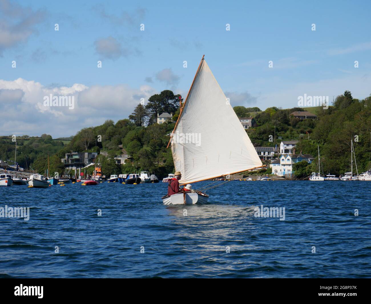 Sailing on the Fowey River, Cornwall Stock Photo - Alamy