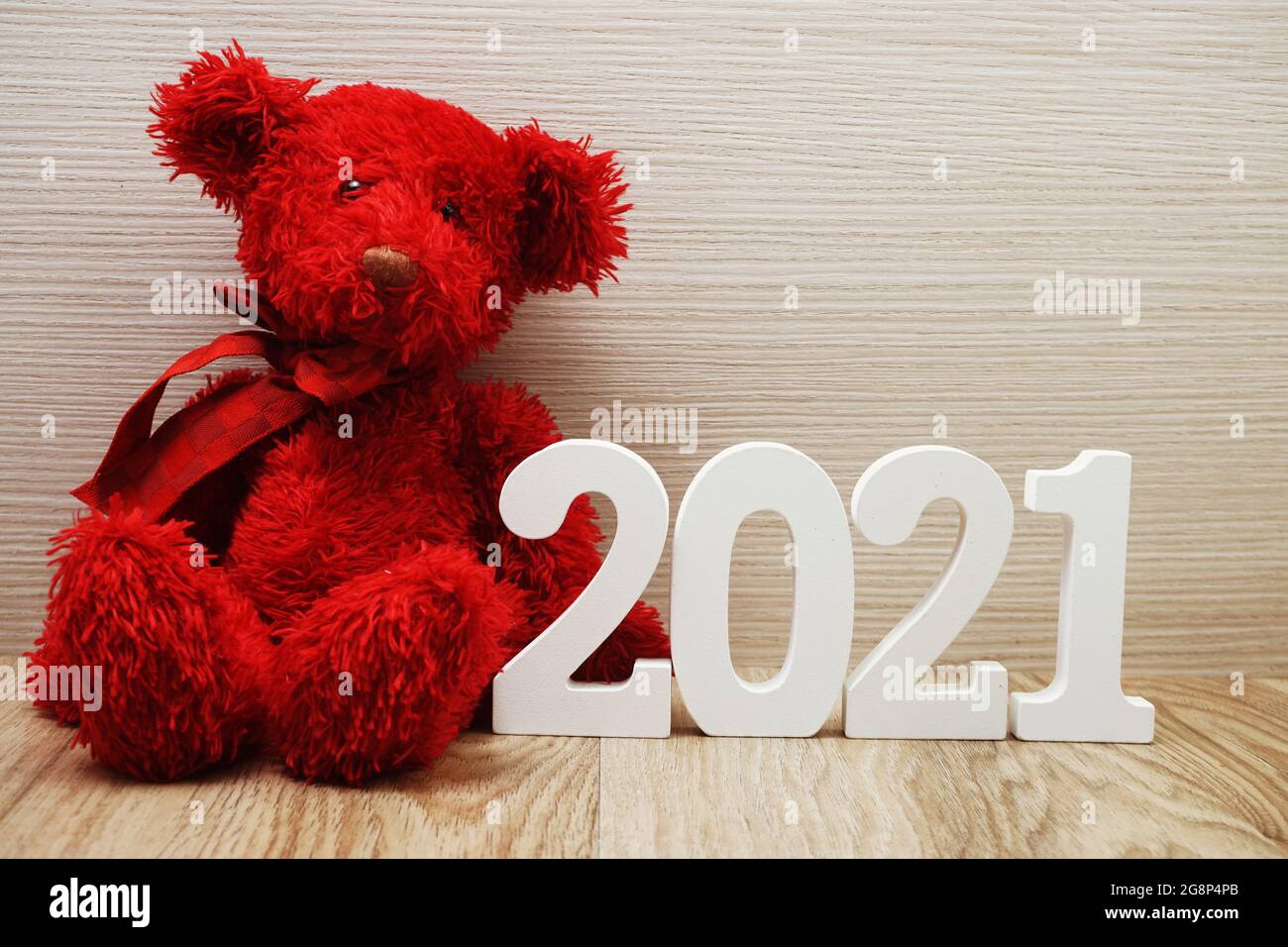 Happy new year teddy bear hi-res stock photography and images - Alamy