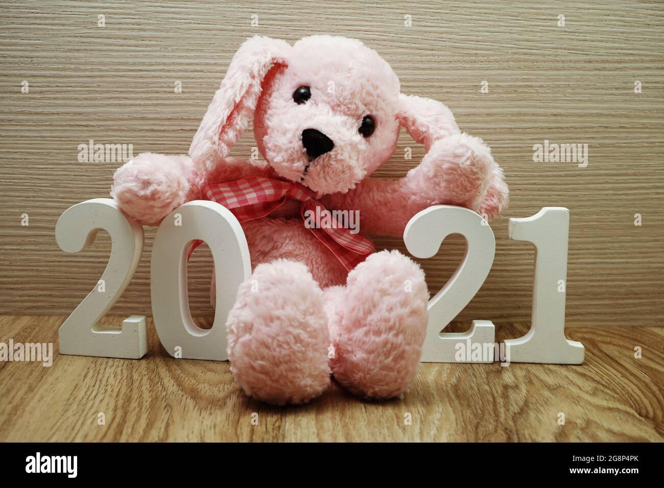 Happy new year teddy bear hi-res stock photography and images - Alamy