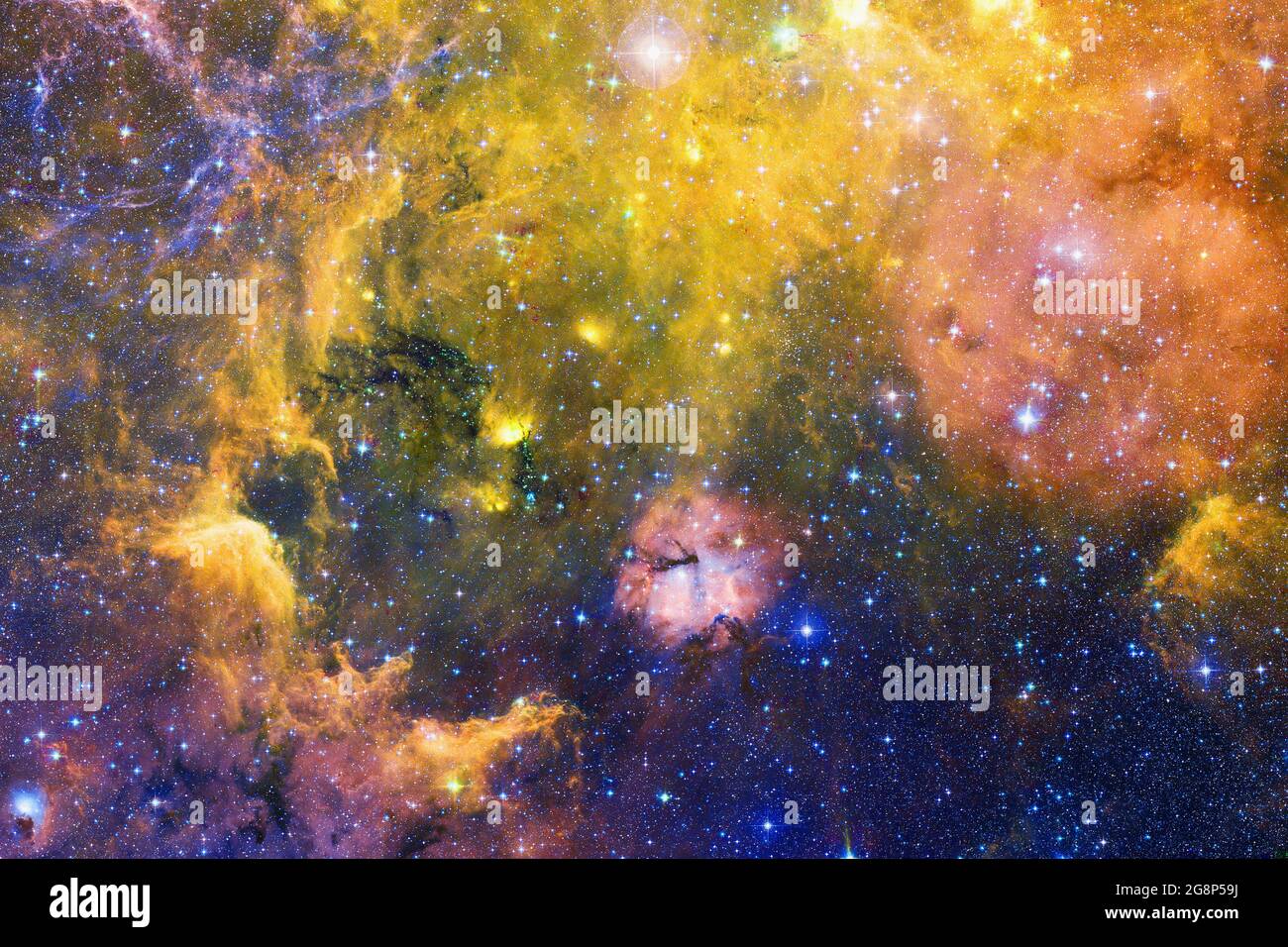 Cluster of stars. Starfield. Nebula. Elements of this image furnished ...