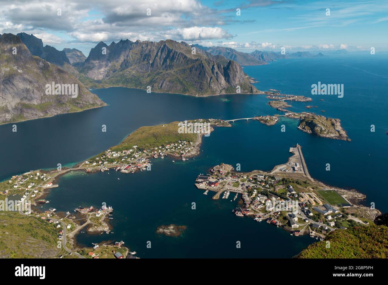 Aerial view of Lofoten Islands, Norway Stock Photo - Alamy