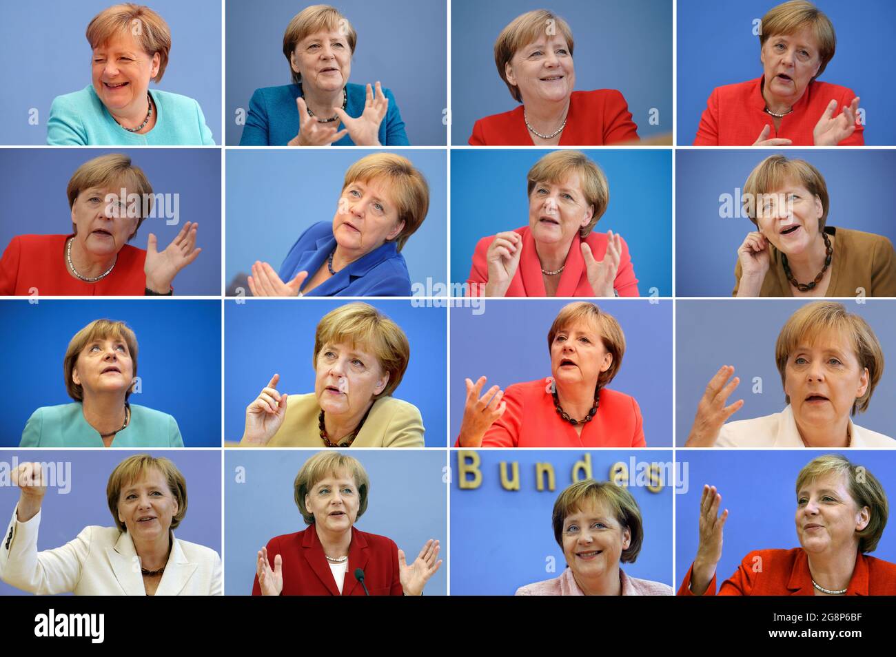 Berlin, Germany. 22nd July, 2021. The picture combo shows German ...
