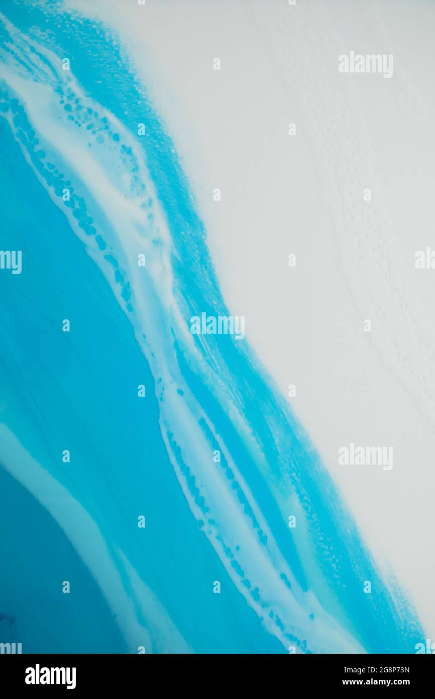 Macro photo of colourful abstract epoxy resin painting. Applicable for ...