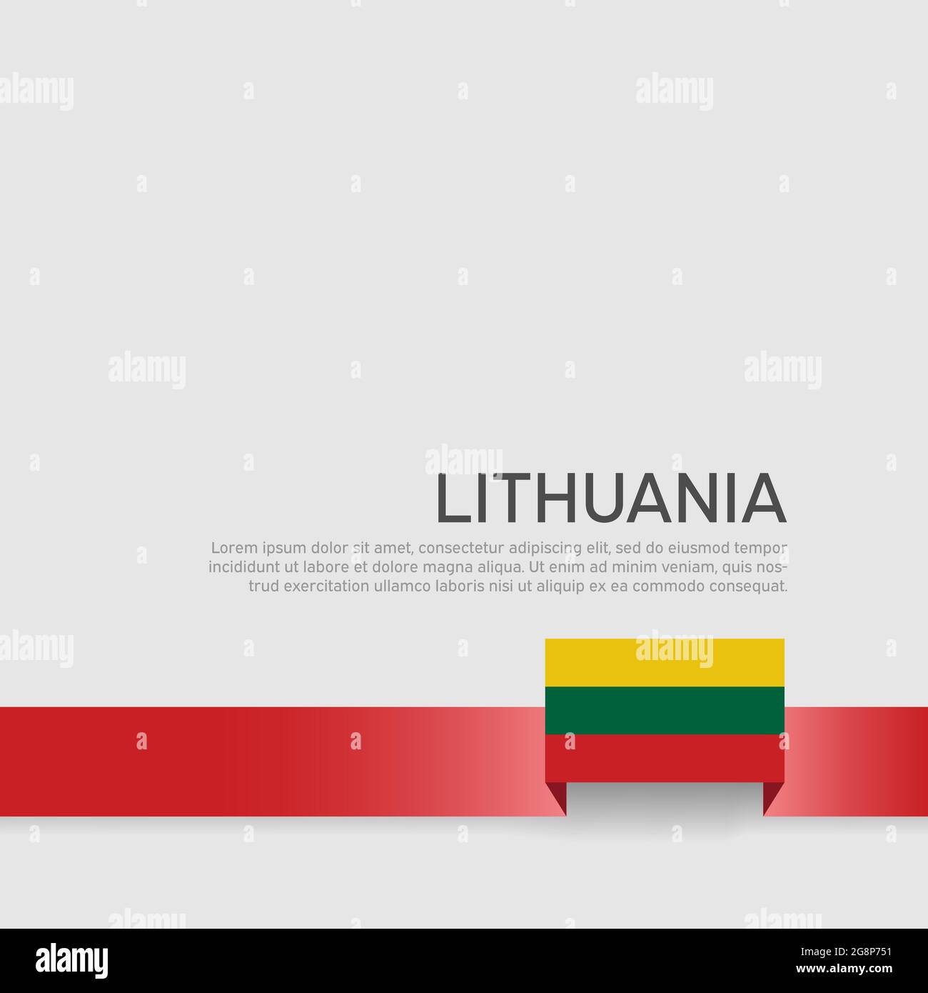 Lithuania flag background. State lithuanian patriotic banner, cover ...