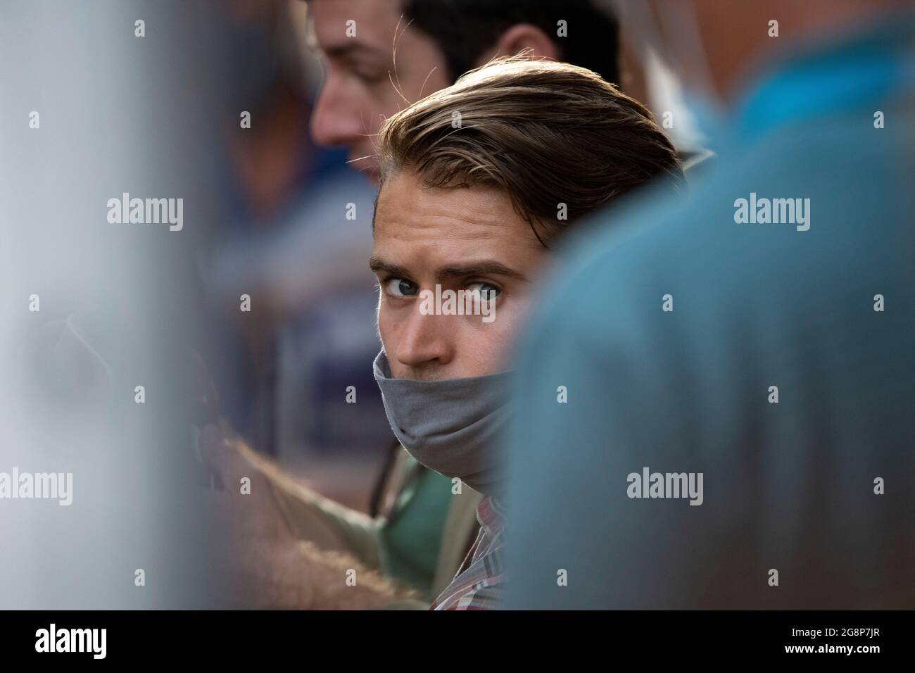 Glasgow, Scotland, UK. 21 July 2021. PICTURED: A close up portrait of ...