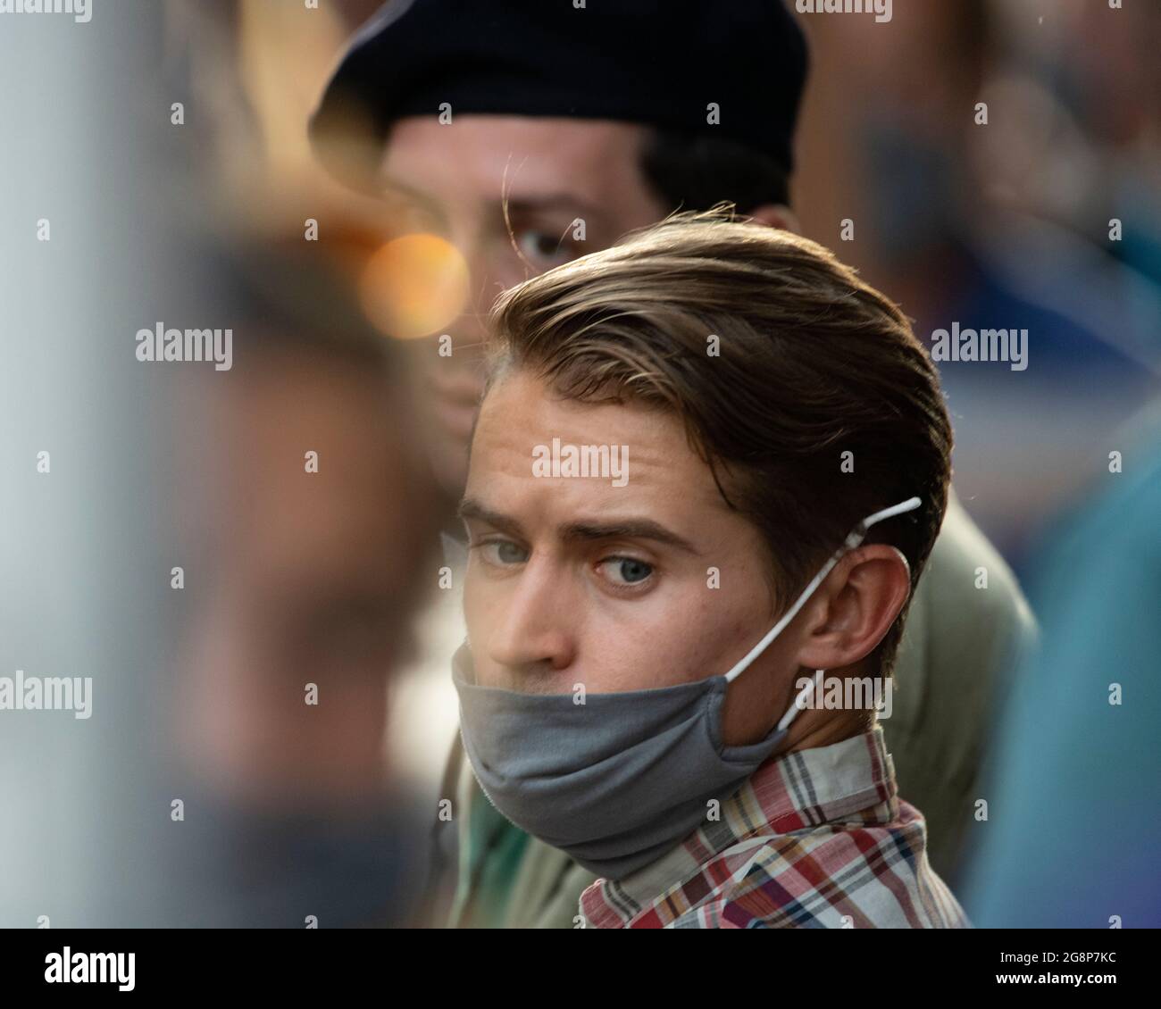 Glasgow, Scotland, UK. 21 July 2021. PICTURED: A close up portrait of ...