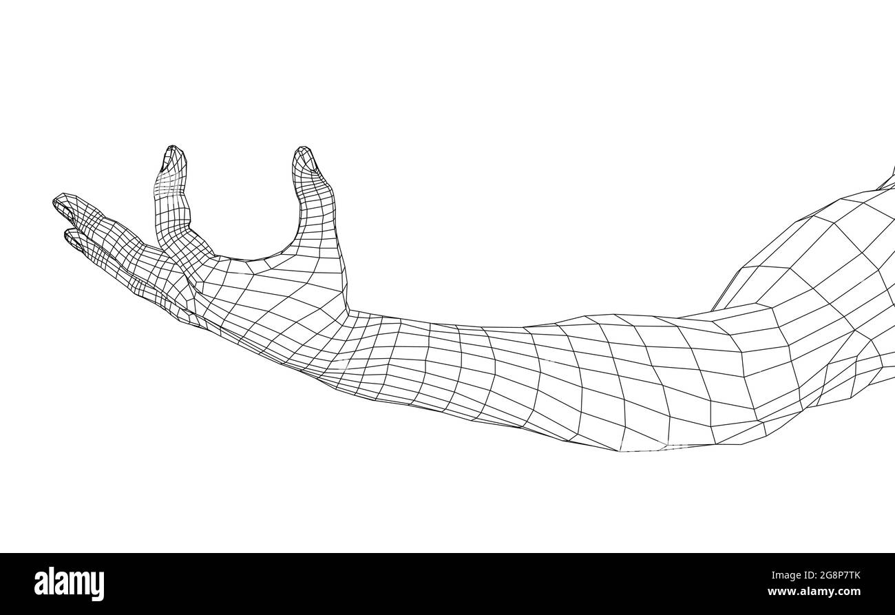 Hand hold some tiny or thin object. Vector Stock Vector Image & Art - Alamy