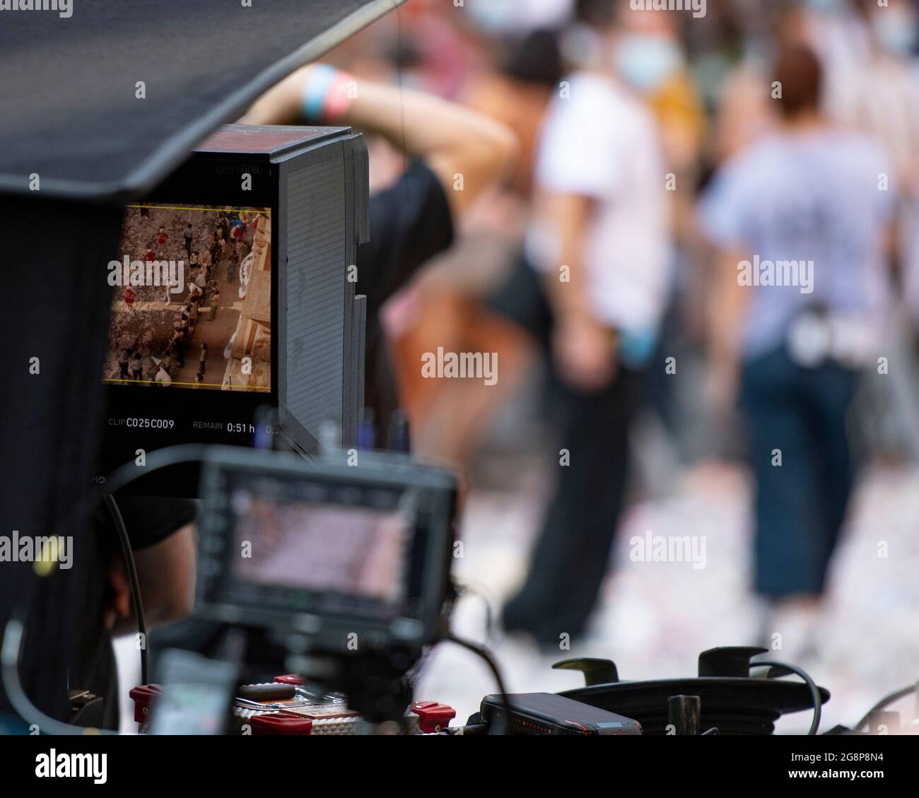 Film set tv monitor hi-res stock photography and images - Alamy