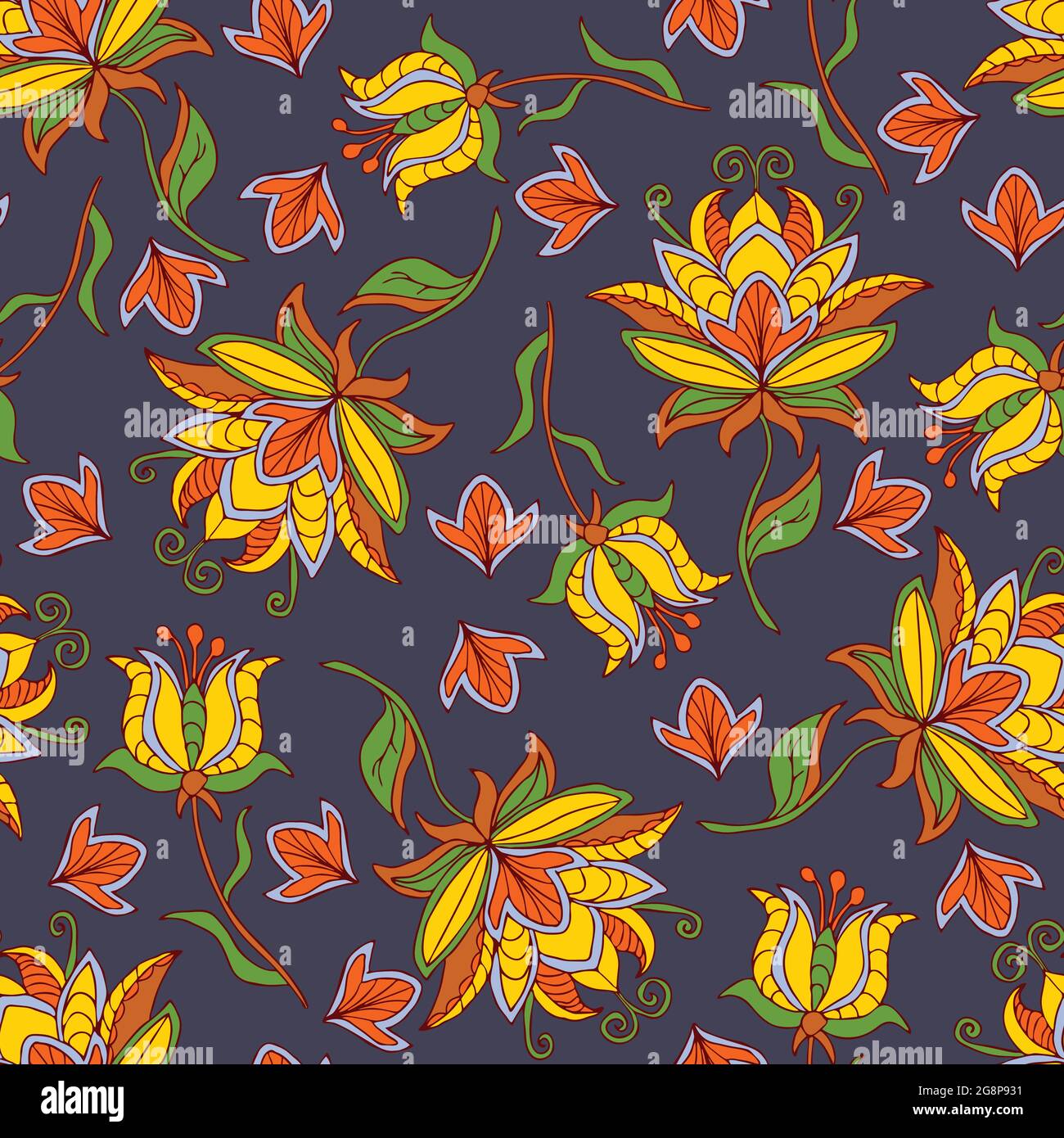 Seamless decorative pattern golden hi-res stock photography and images ...