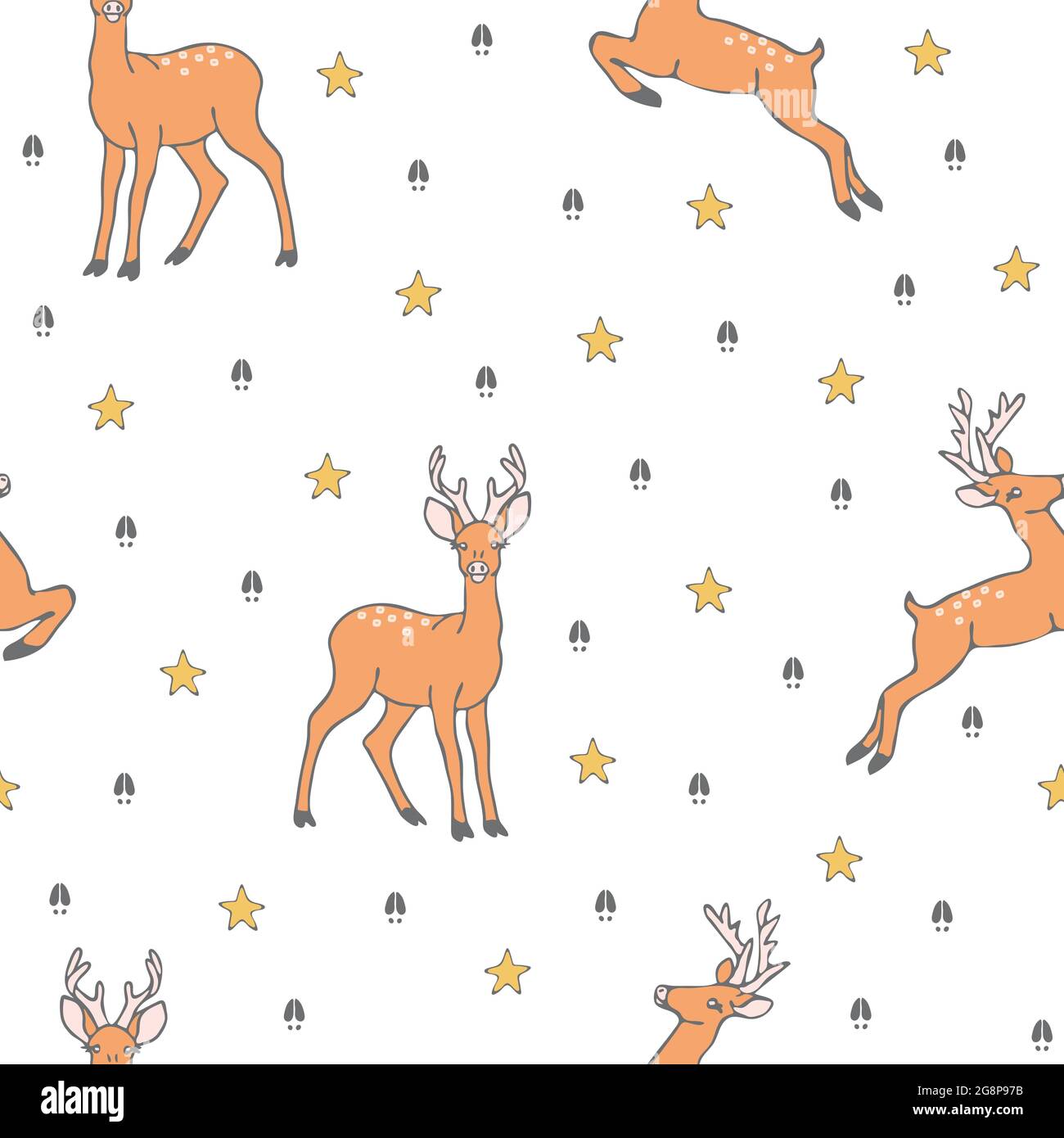 Deer Pattern Wallpaper