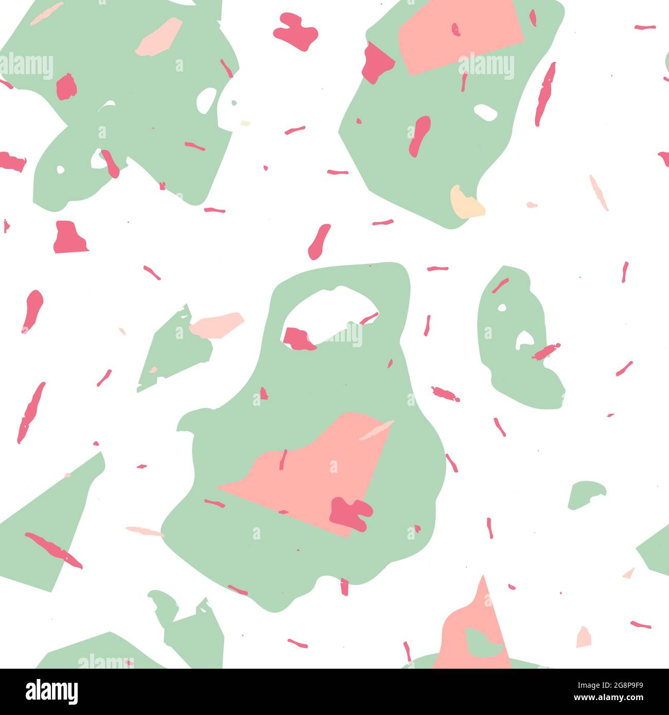 Terrazzo seamless pattern. Pink venetian flooring texture. Terrazzo ...