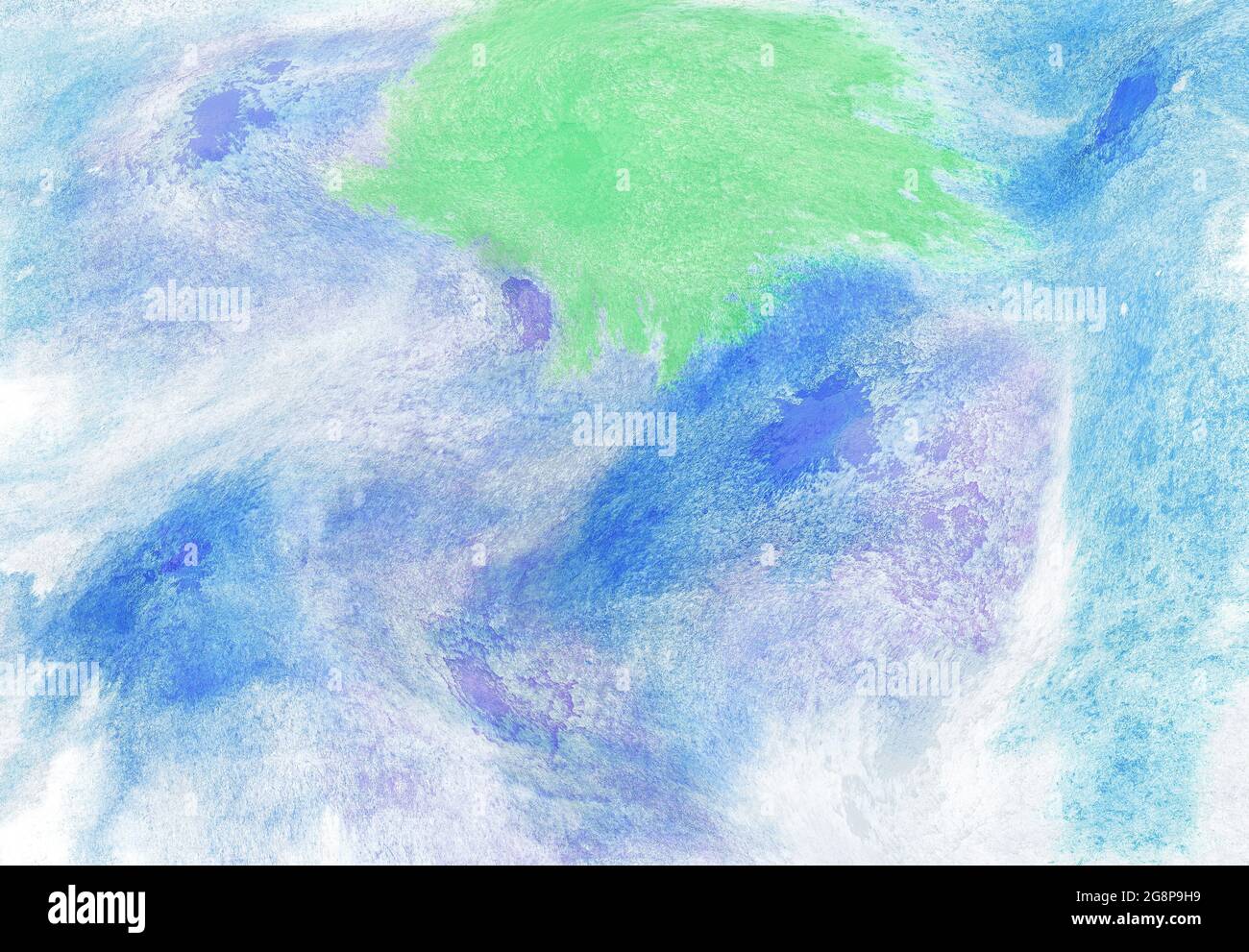 Watercolor background in blue and green. Illustration for posters ...