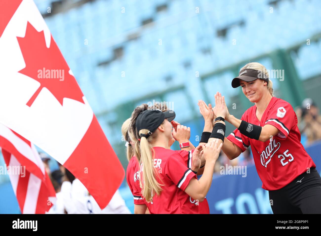 Fukushima, Japan. 22nd July, 2021. Jen Gilbert (CAN) Softball : Opening ...